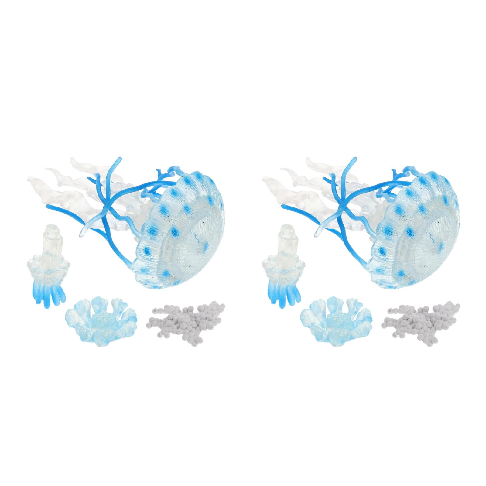 Masteelf 8 pcs Realistic Jellyfish Figurine Models Artificial Plastic ...