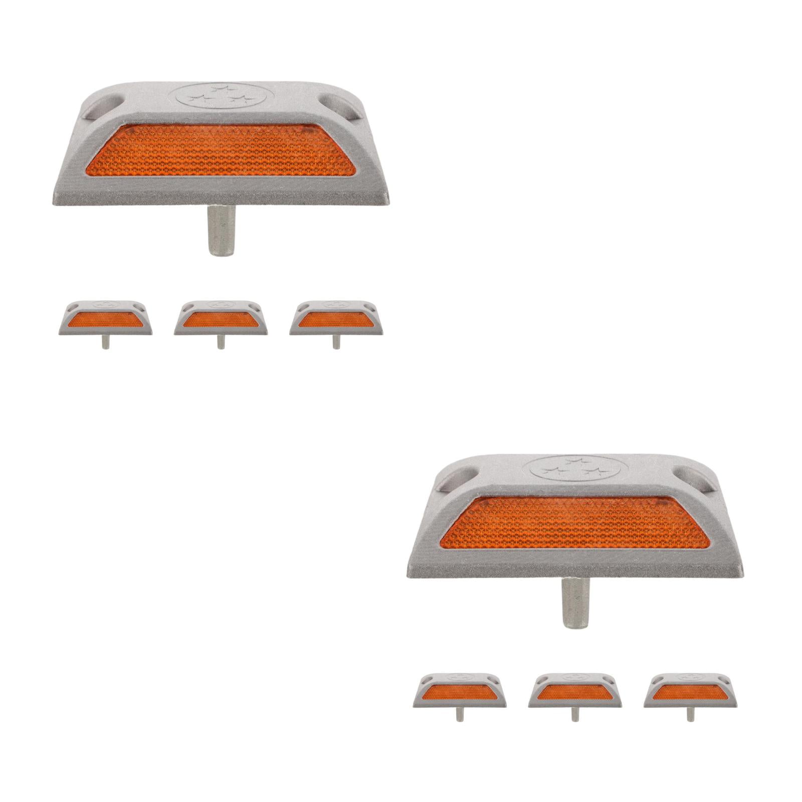 Masteelf 8 pcs Reflective Aluminum Road Studs Driveway And Pavement ...