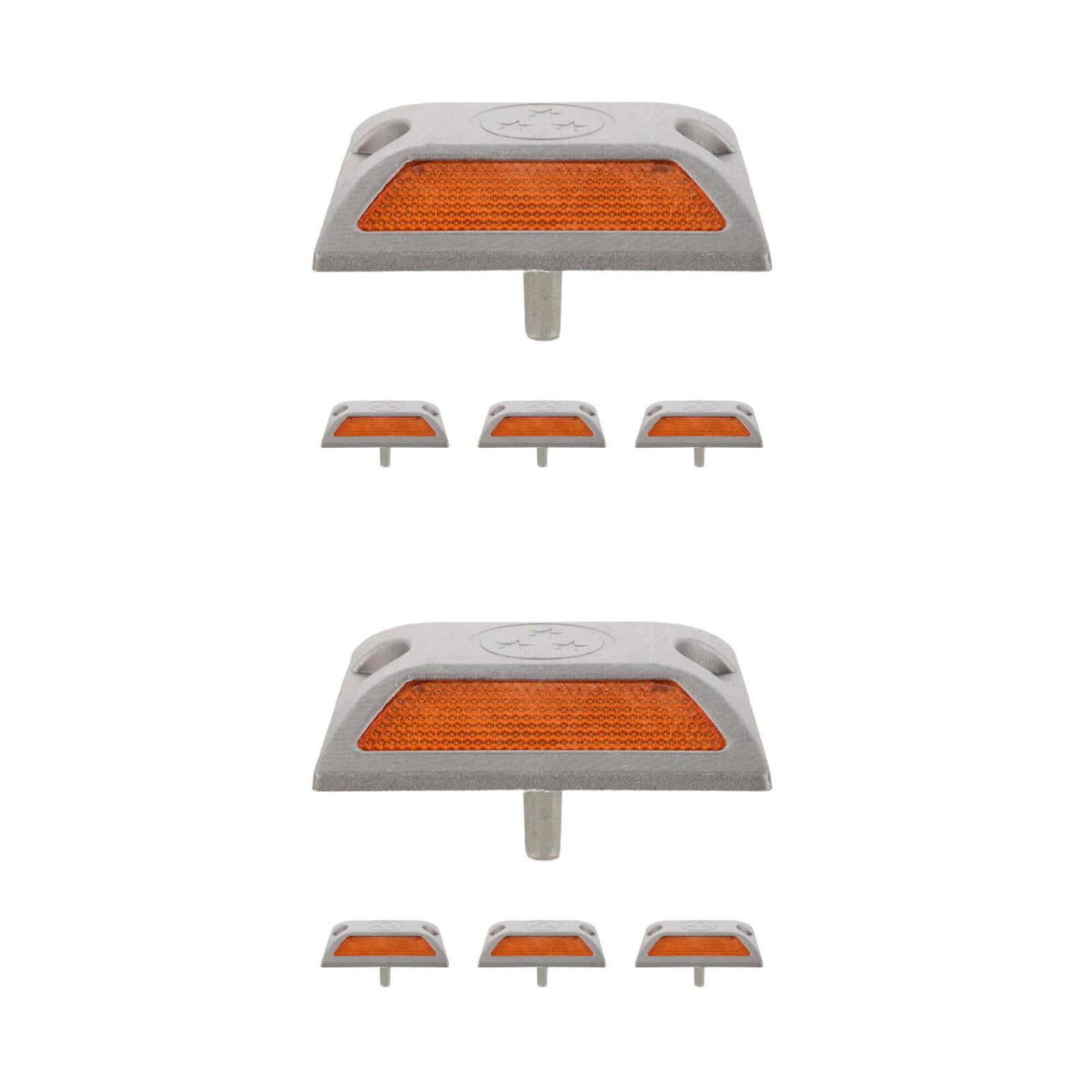 Masteelf 8 pcs Reflective Road Markers Driveway And Pavement Safety ...