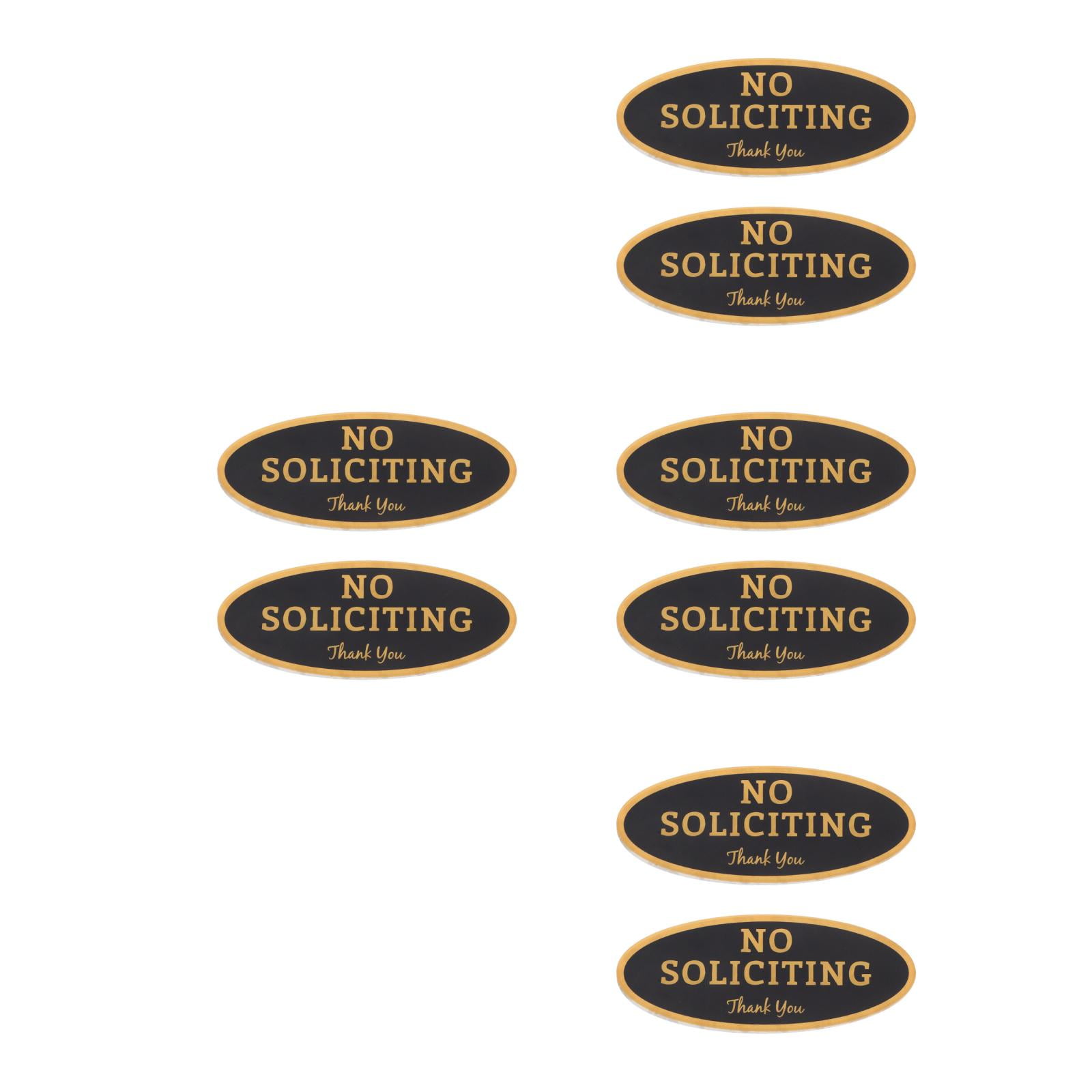 Masteelf 8 pcs Self-Adhesive Acrylic No Soliciting Sign For Door Small ...