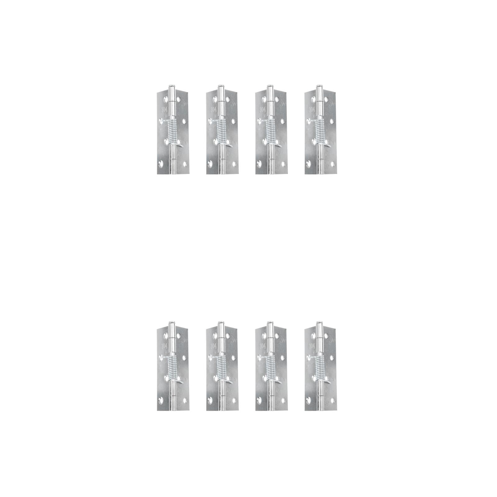 Masteelf 8 pcs Spring Hinge Self Closing Hinges Stainless Steel Door ...