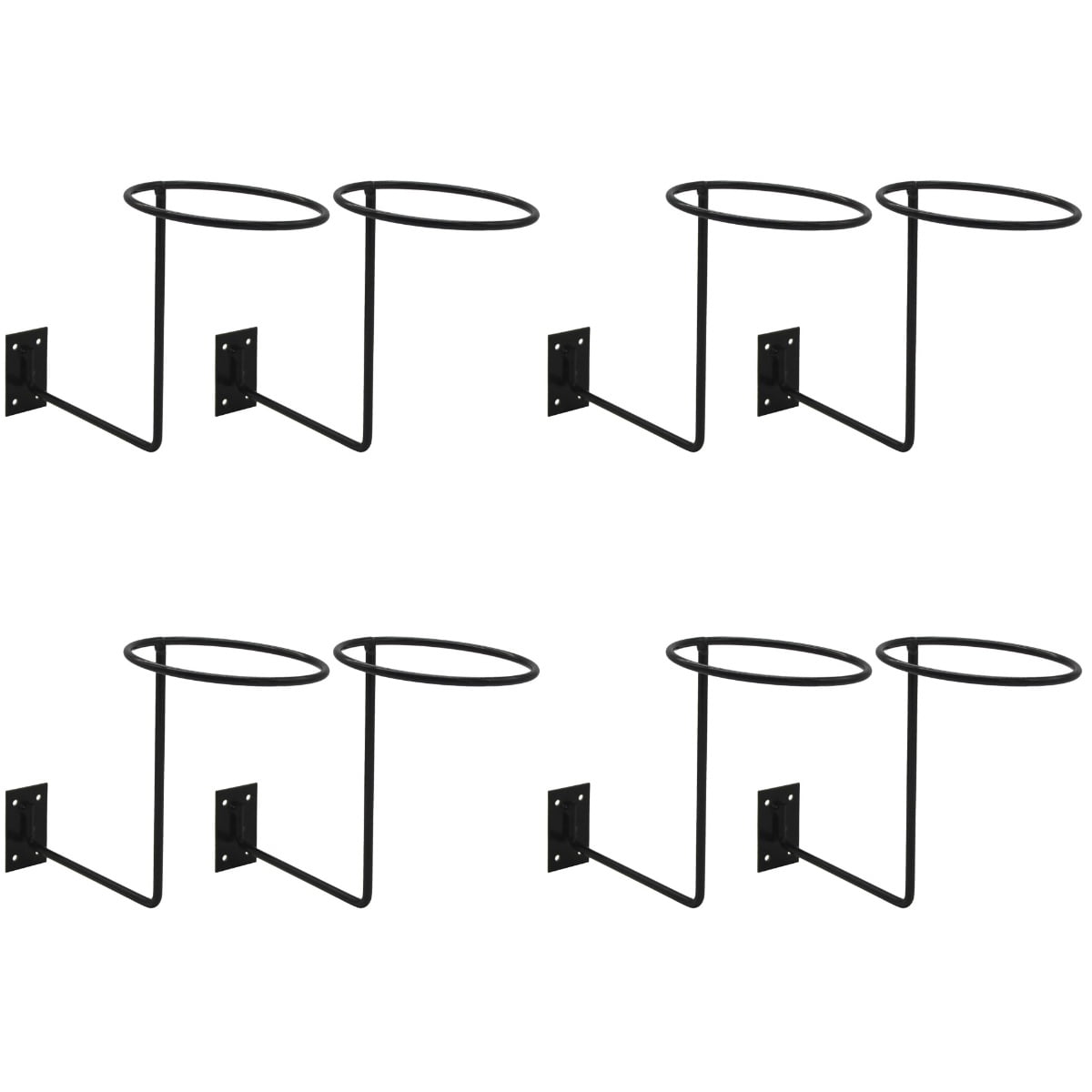 Masteelf 8 pcs Wall-mounted Motorbike Helmet Rack Balls Display Stand ...