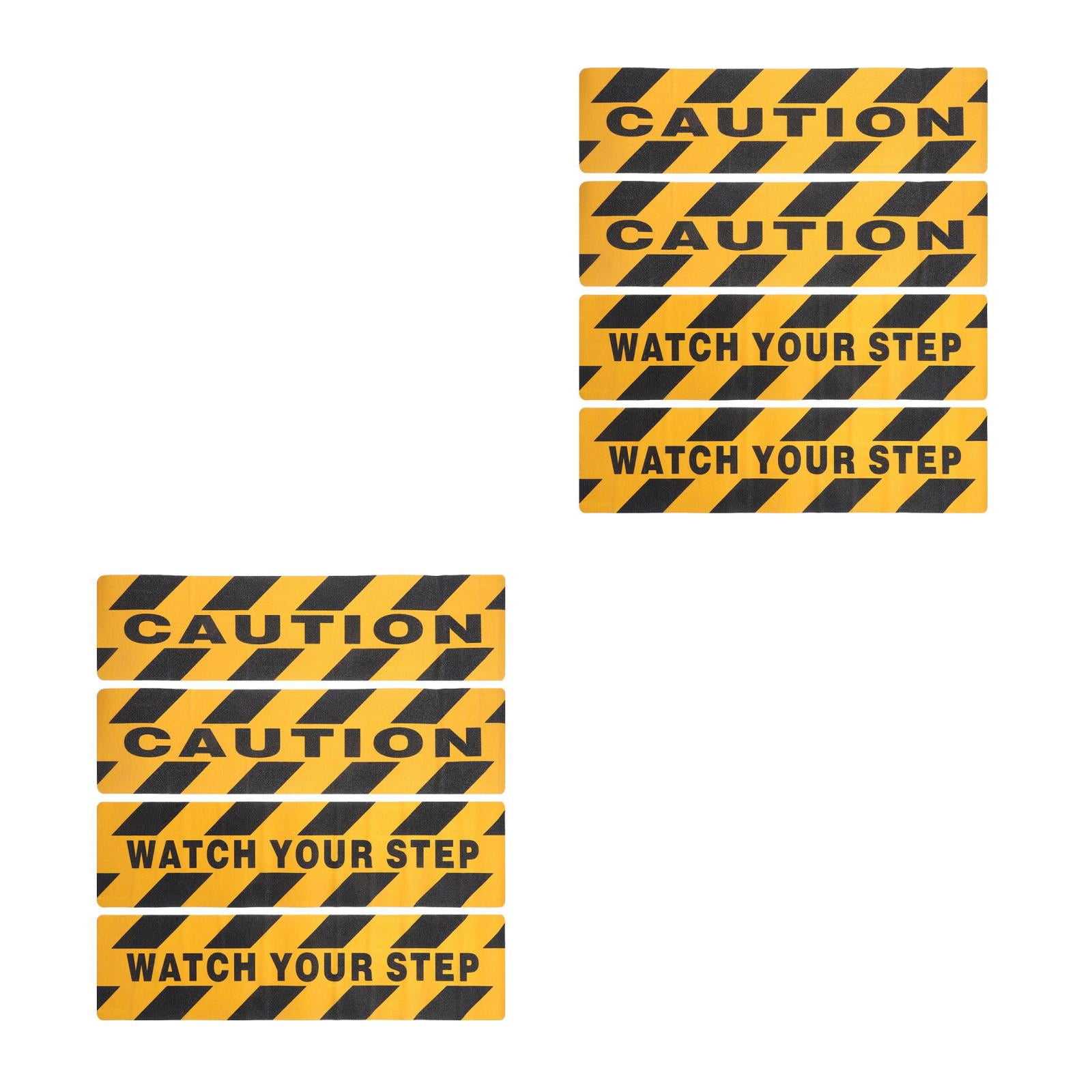 Masteelf 8 pcs Watch Your Step Caution Sticker Non-Slip Stair Warning ...