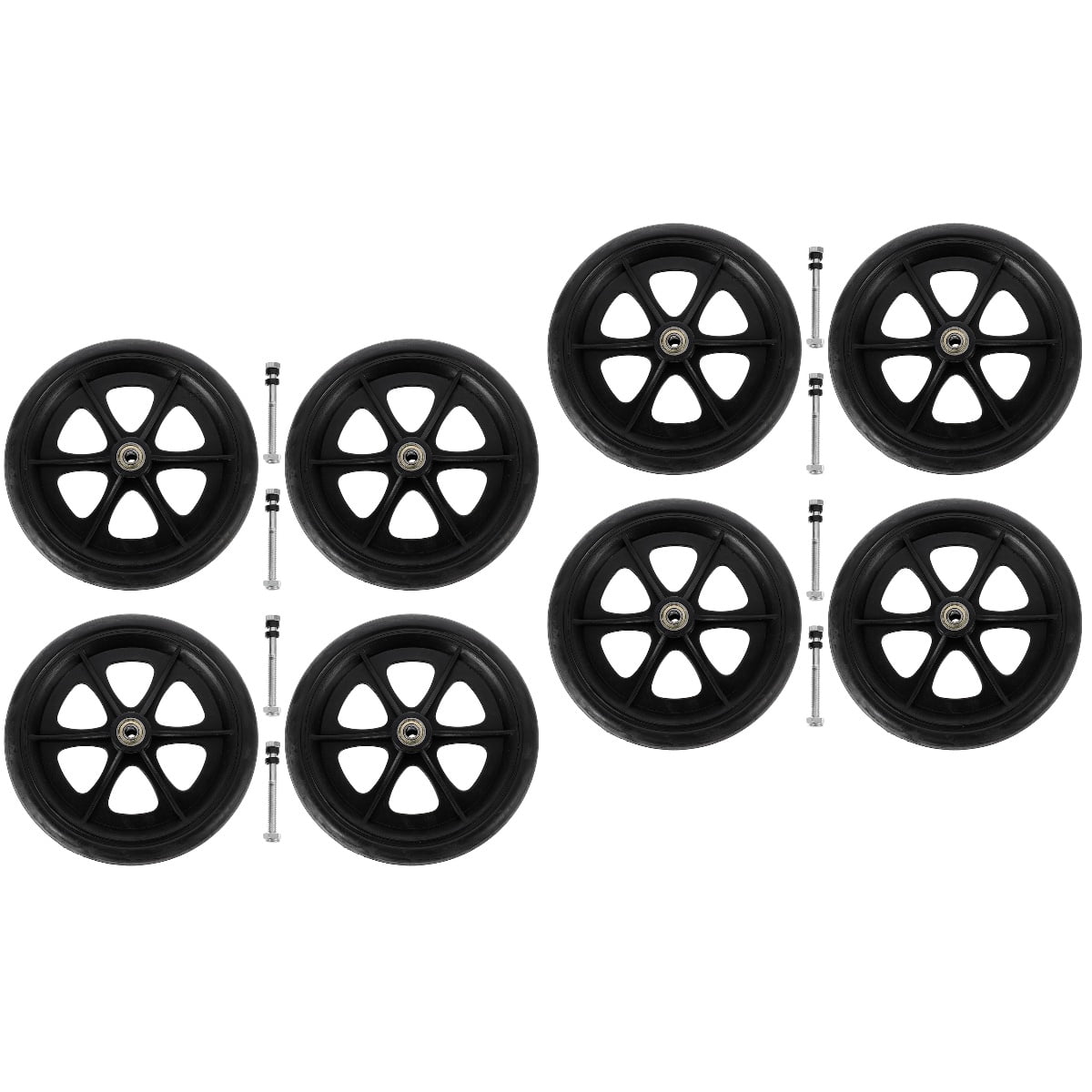 Masteelf 8 pcs Wheelchair Front Casters Wheelchair Front Wheel ...