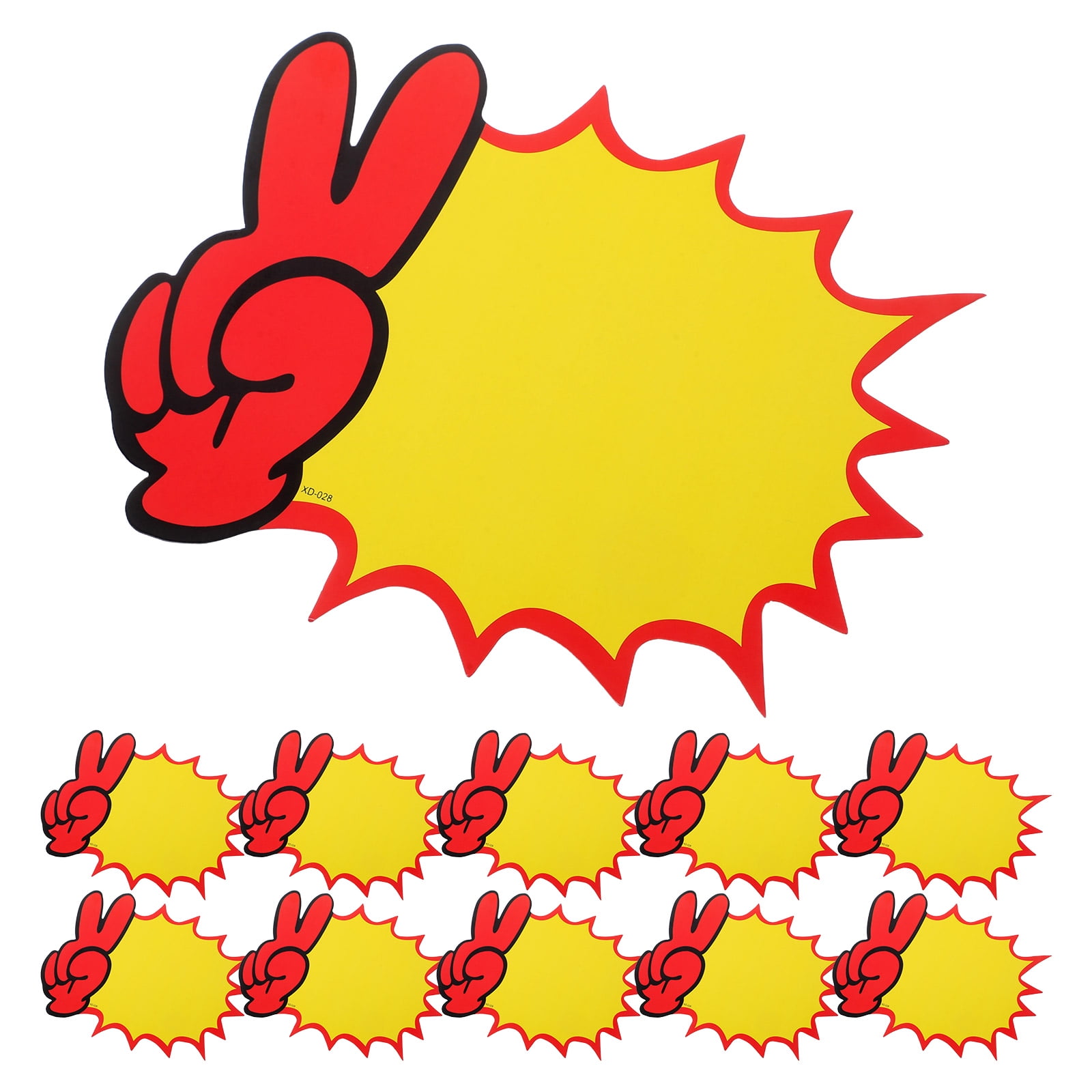 Masteelf 80 Pcs Advertising Signs of Paper Star Explosion Tags Stickers ...