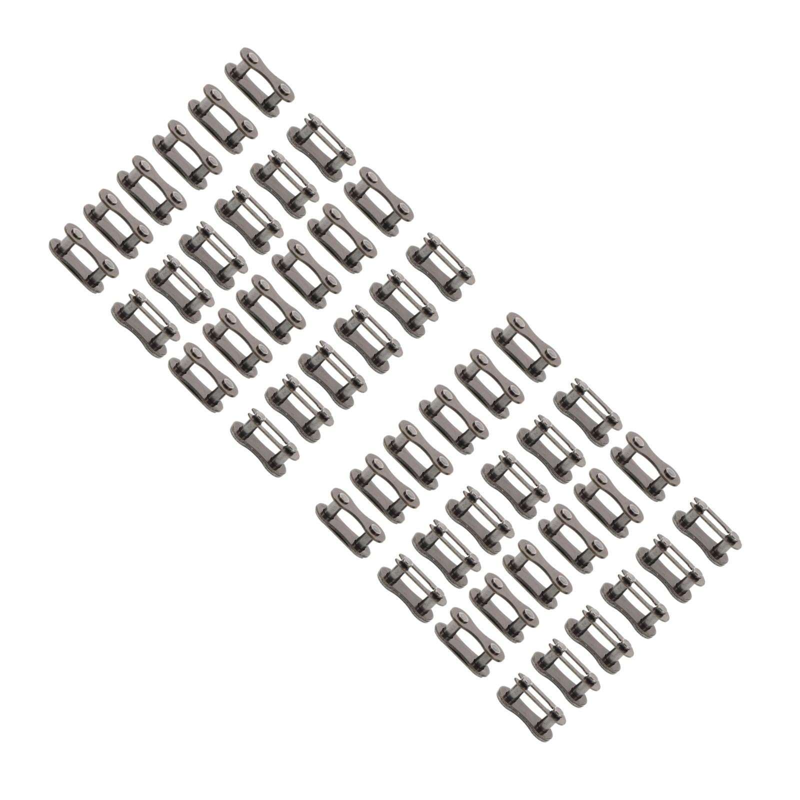 Masteelf 80 Pcs Bike Chain Bike Chain Link Connectors Half Link Bike ...