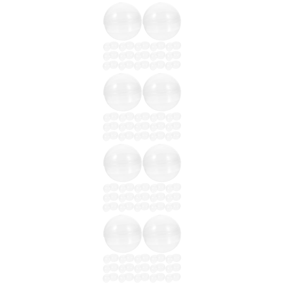 Masteelf 80 Pcs Claw Machines Toy Storage Balls Transparent Fillable ...