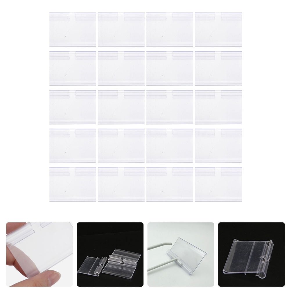 Masteelf 80 Pcs Labels Pvc Price Tag Pole Holders Practical - Walmart.com