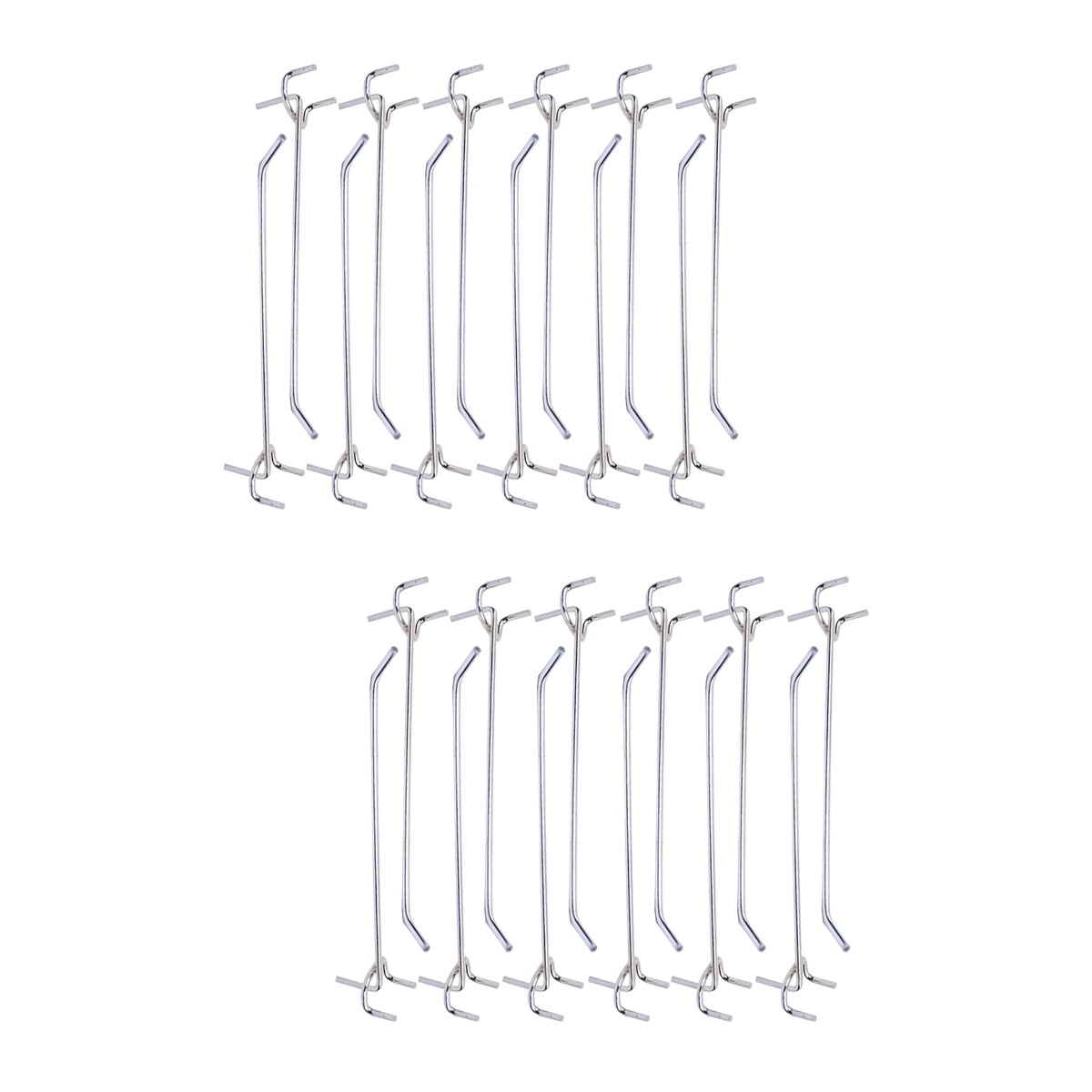 Masteelf 80 Pcs Shelf Hook Supermarket Shelves Three Foot Hook Hole ...