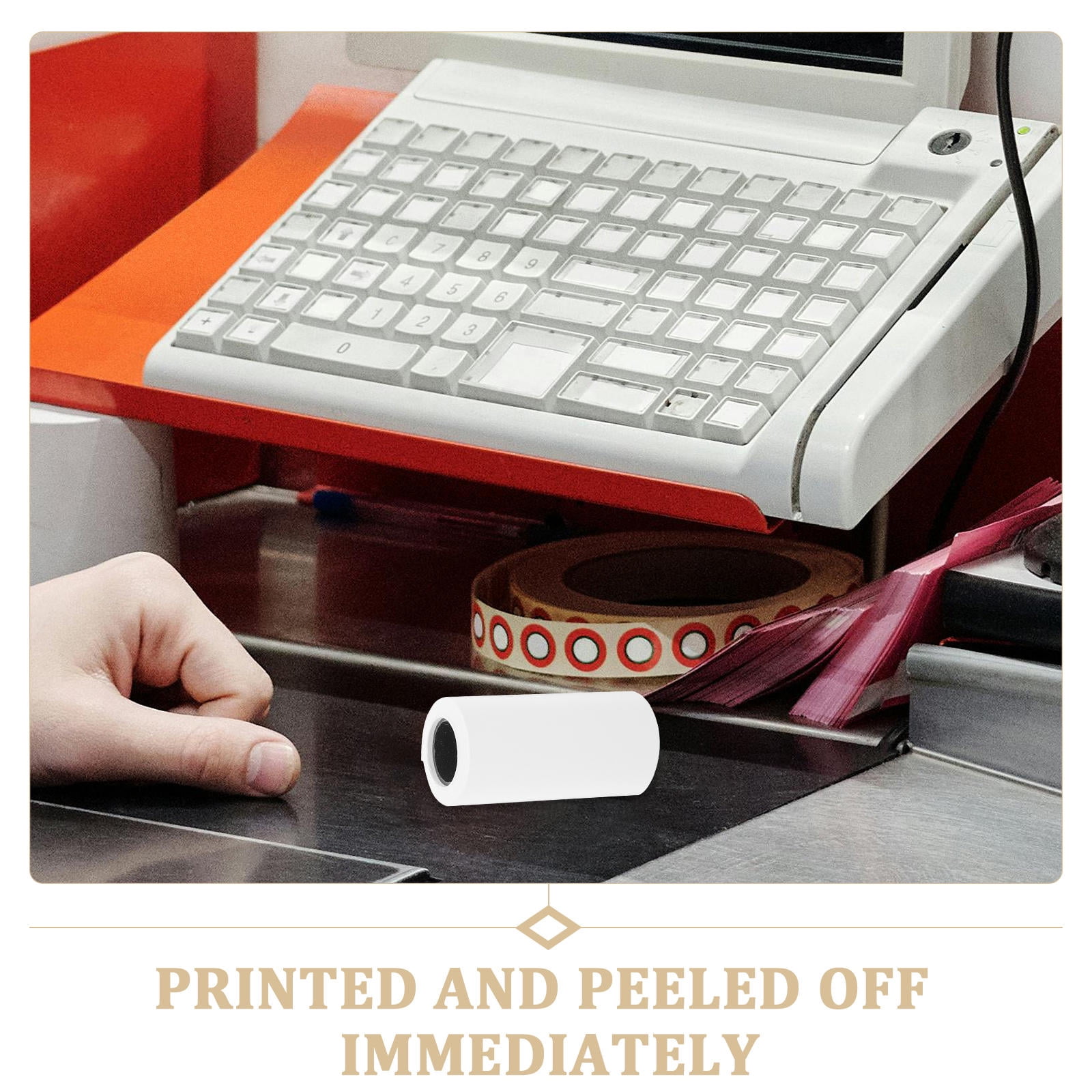 Masteelf 80 Rolls Thermal Paper For Cash Registers - Terminal Printer ...