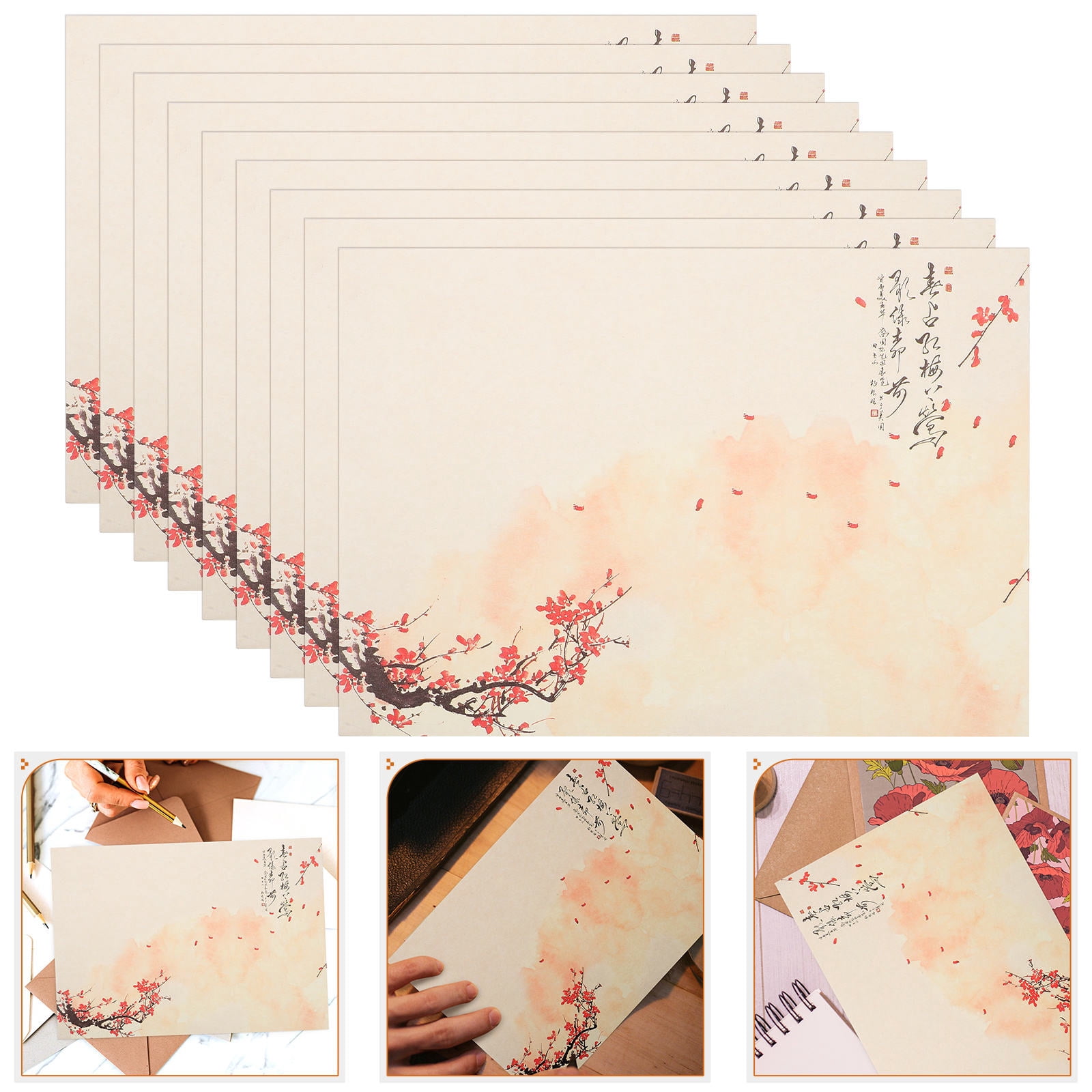 Masteelf 80 Sheets Writing Paper for Letter Painting Letter Paper ...