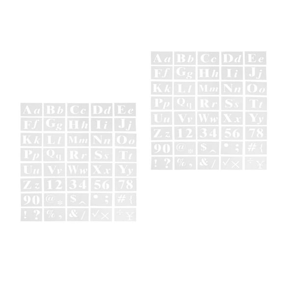 Masteelf 80 pcs Calligraphy Letter Stencils For Painting Lettering ...