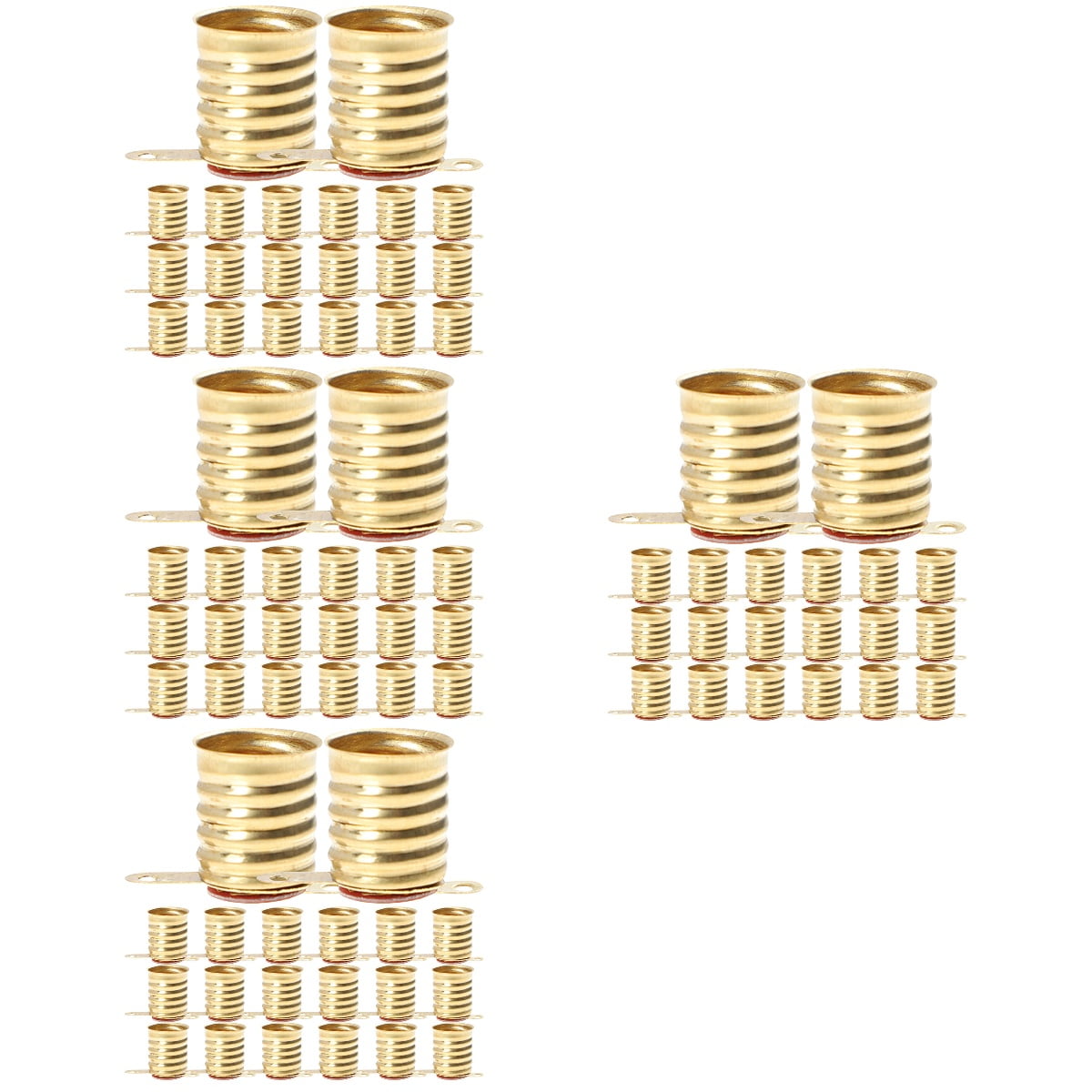 Masteelf 80 pcs Lamp Base Bulb Holder Mini Led Bulb Socket E10 Light ...