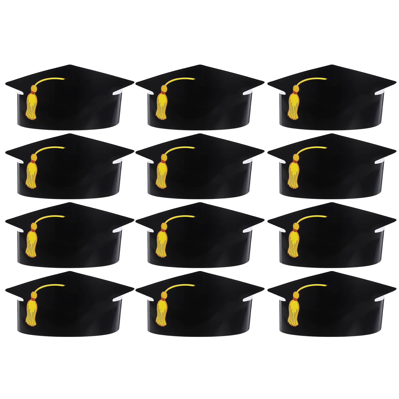 Masteelf 84 pcs Paper Graduation Crowns Cap Adjustable Graduation Paper ...