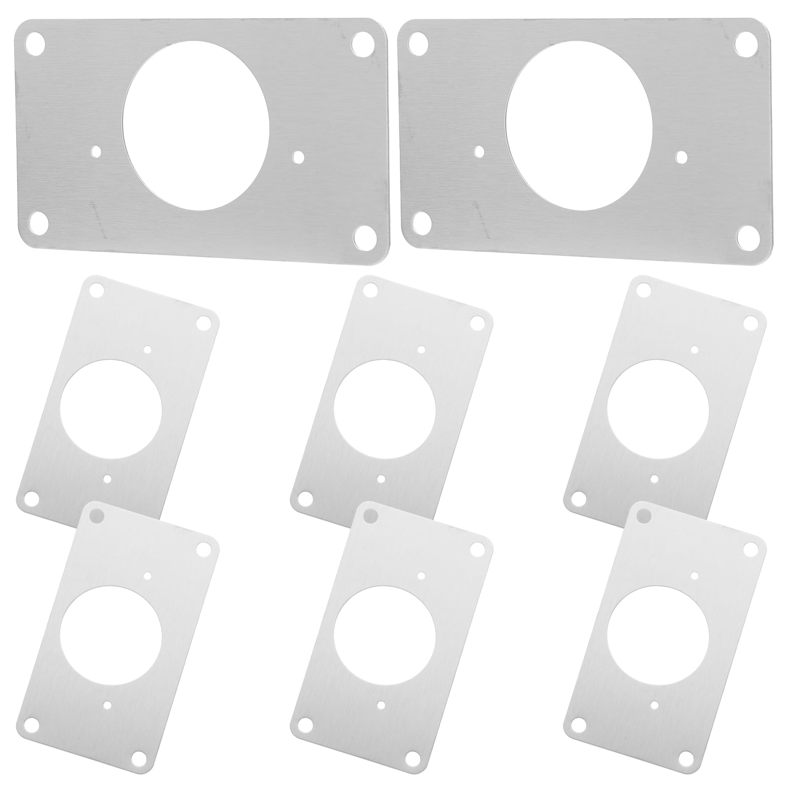 Masteelf 8PCS Cabinet Hinge Repair Plate Stainless Steel Door Hinge Repair Kit Hinge Fixing ...