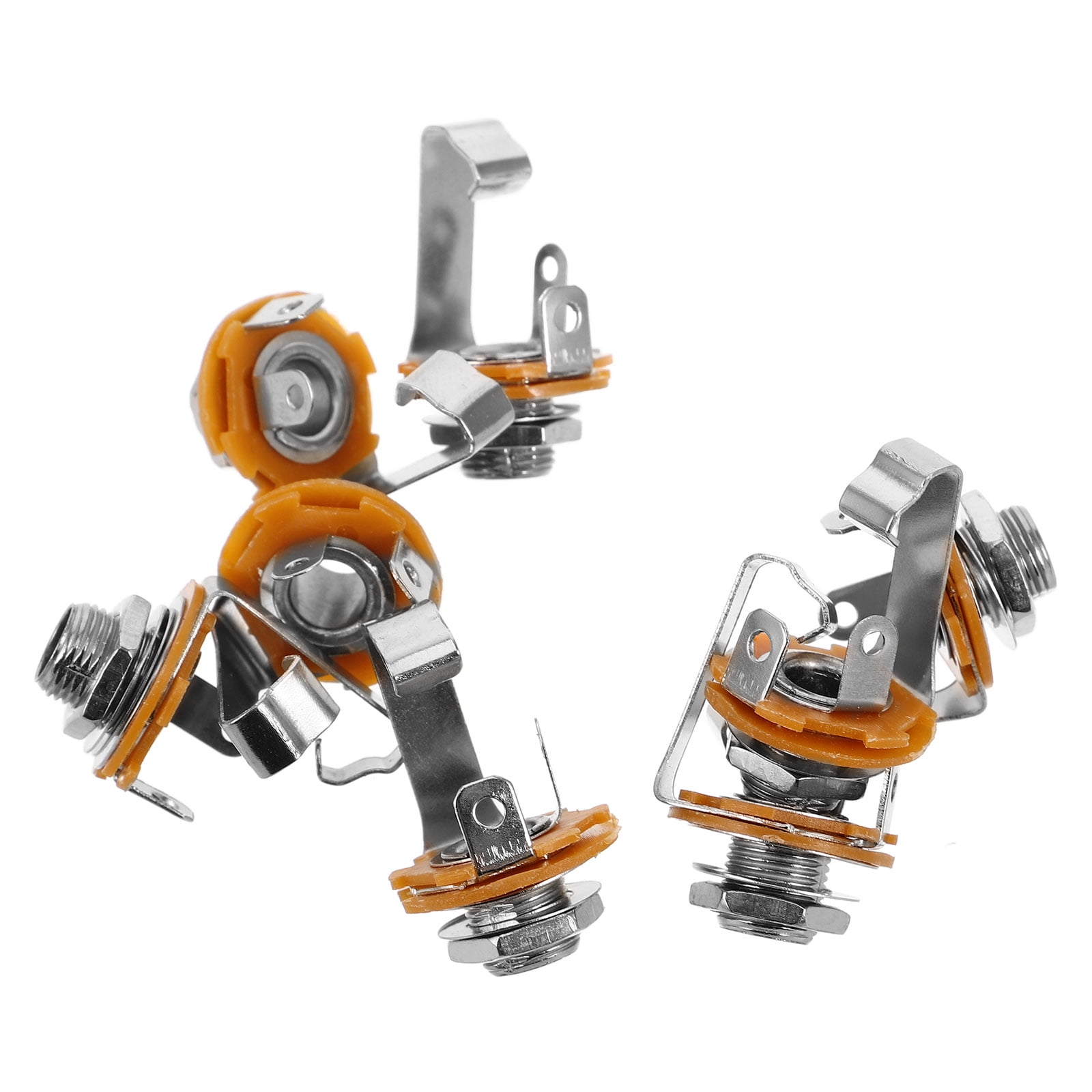 Masteelf 8PCS Input Jack Socket Panel Mount Jack Socket 6.35mm Mono ...