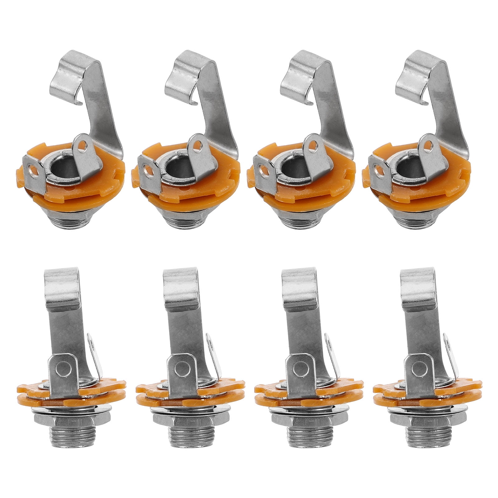 Masteelf 8PCS Patch Socket Microphone Connector Adapter 6.35mm Female ...