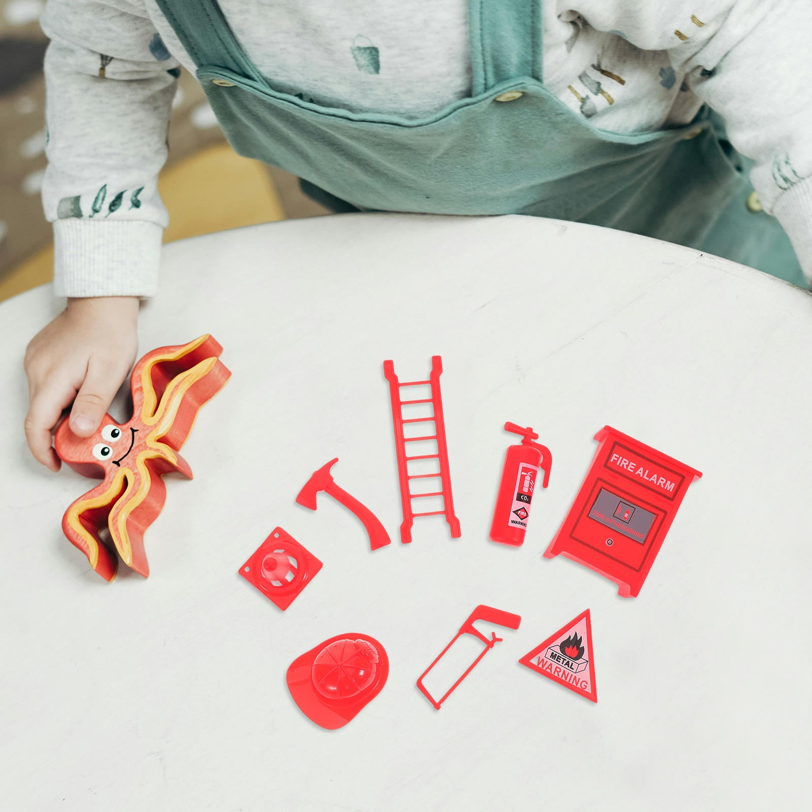 Masteelf 8Pcs Fire Fighting Party Favors Firefighter Playset for ...