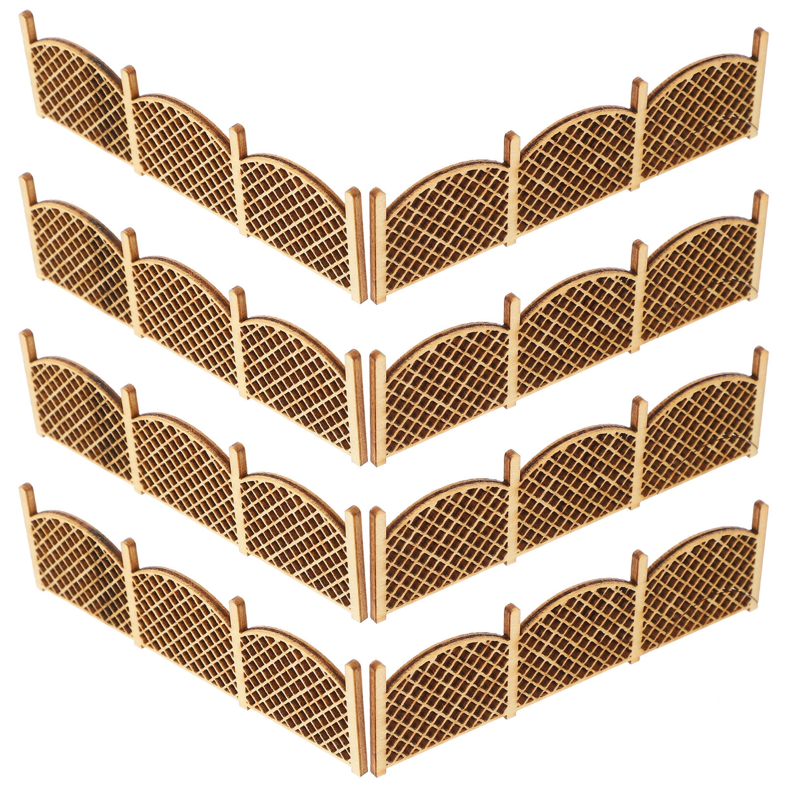 Masteelf 8Pcs Mini House Fences Wooden Fences Micro Landscape Fences ...