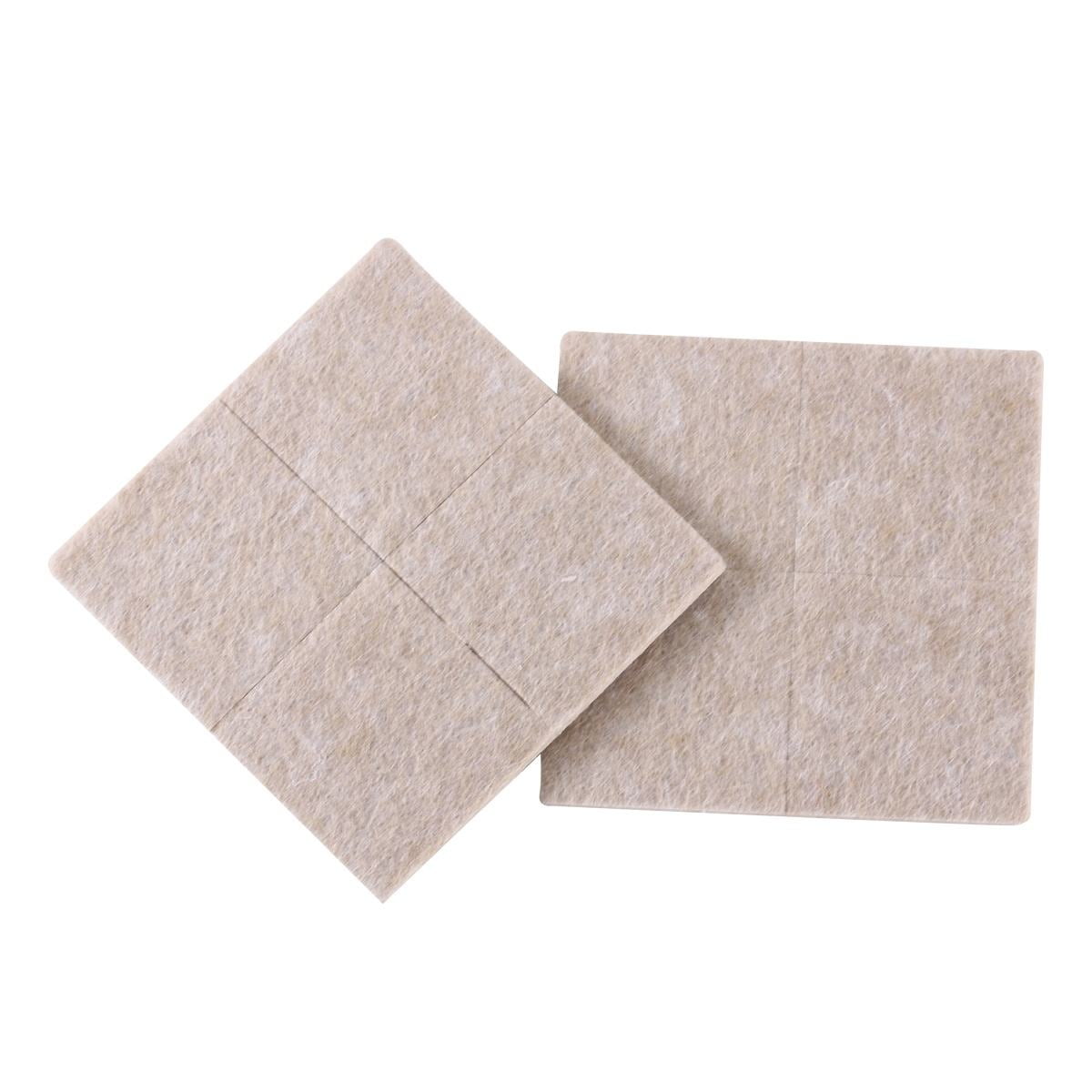 Masteelf 8pcs 4cm Square Felt Pads Floor Protector Pad for Table Chair ...