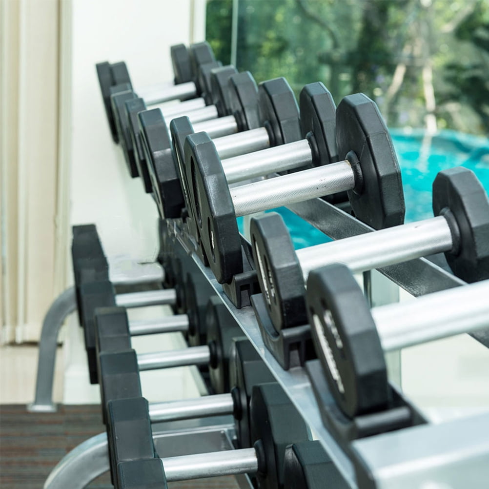 Masteelf 8pcs Dumbbell Storage Stand Horizontal Weight Bar Rack Heavy ...