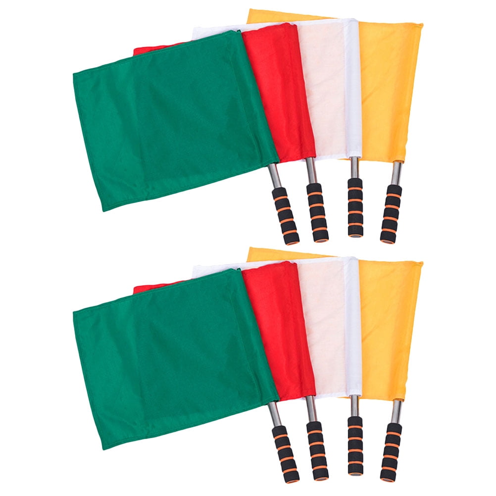 Masteelf 8pcs Hand Referee Flags Match Flags Competition Conducting ...