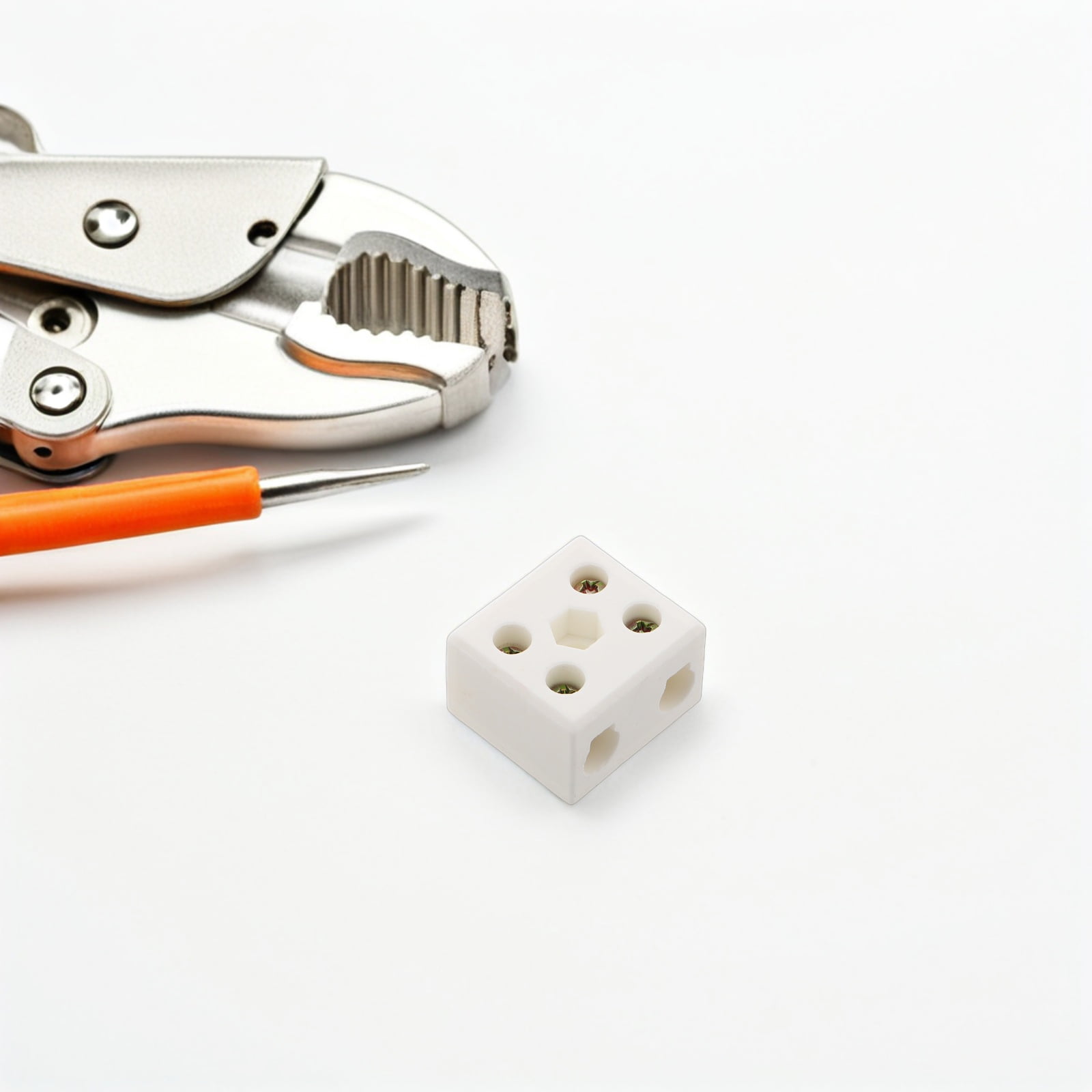 Masteelf 8pcs High Temp Wire Connectors Ceramic Terminal Blocks High ...