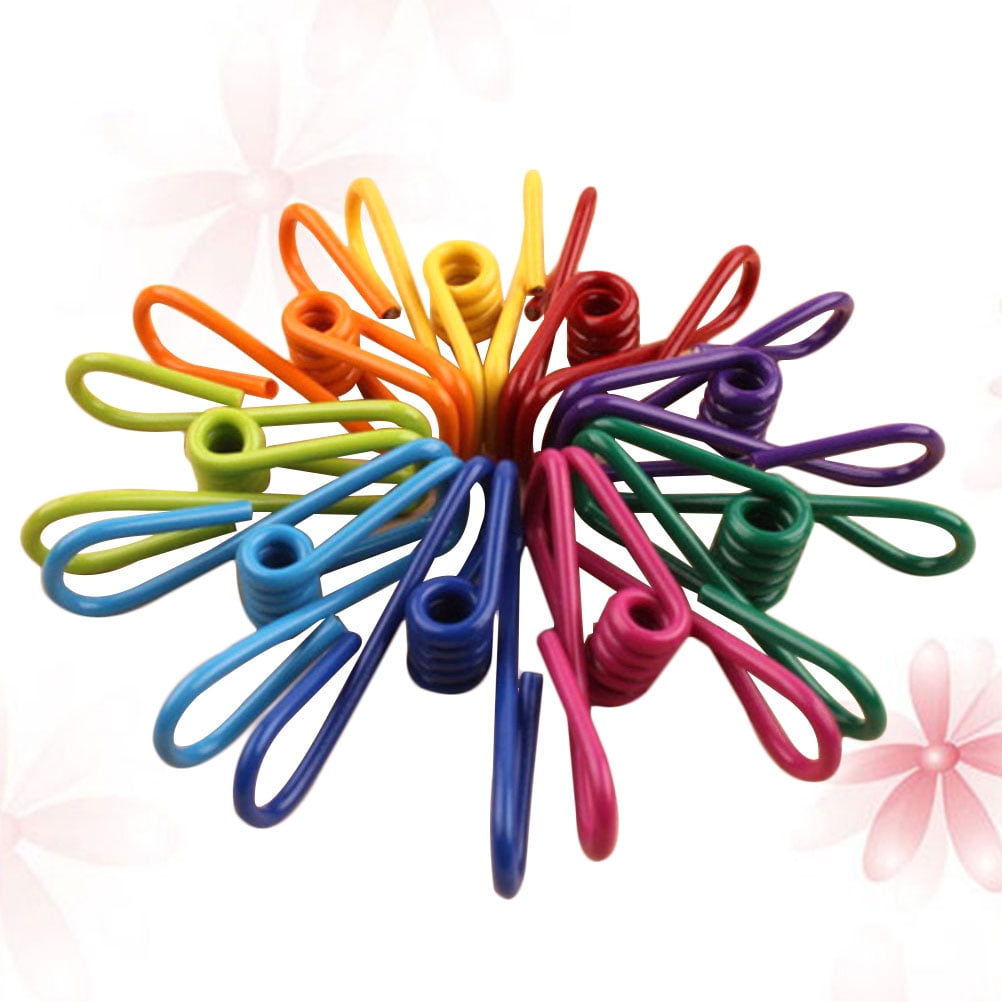 Masteelf 8pcs Multi-purpose Colorful Stainless Steel Heavy Duty Clips ...