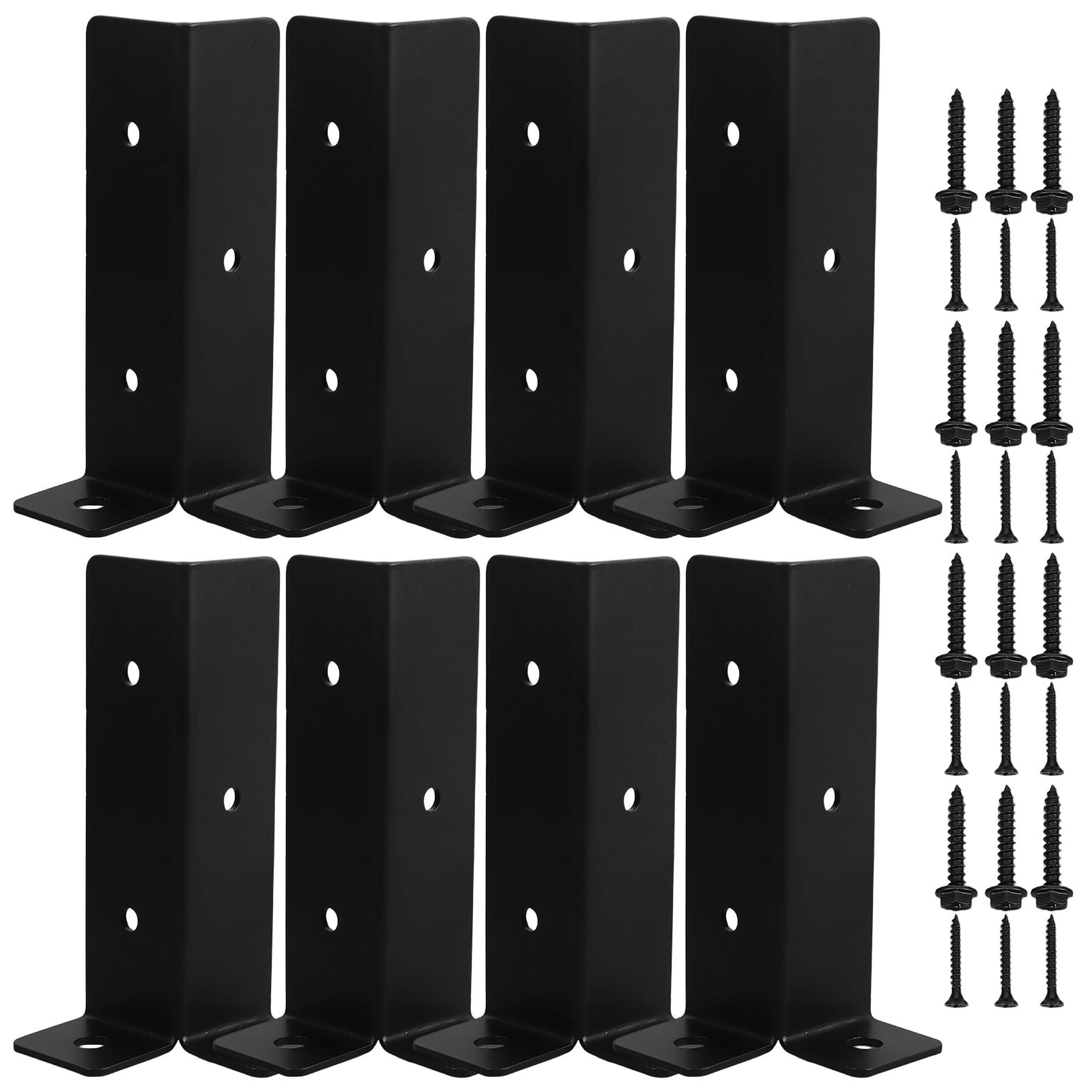 Masteelf 8pcs Outdoor Wooden Fence Post Bracket Wood Fence Base Plate ...