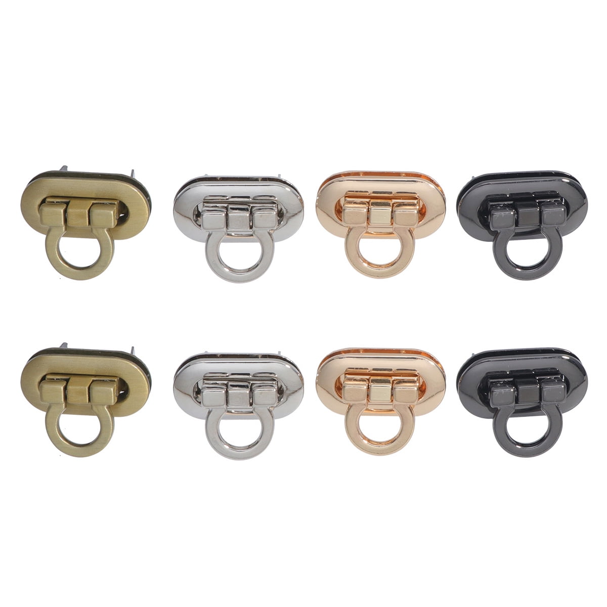 IDEANATEGRATE Purse Locks for Bag Making Zinc Alloy Square Shape 8Pcs ...