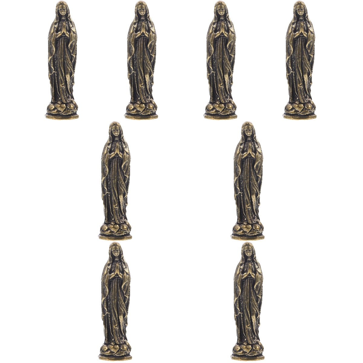 Masteelf 8pcs Virgin Mary Figurine Miniature Virgin Mary Statue ...
