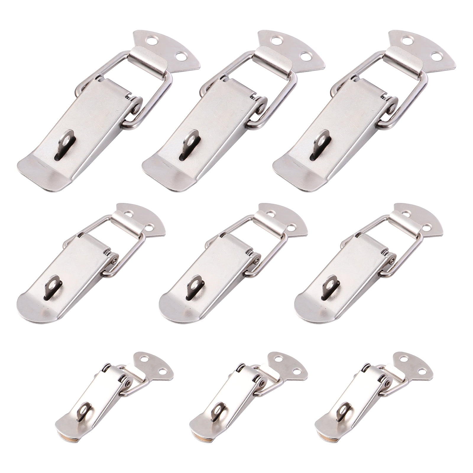 Masteelf 9 Pcs Hook Lock Toggle Latch Box Latch 9X3.5cm Silver ...