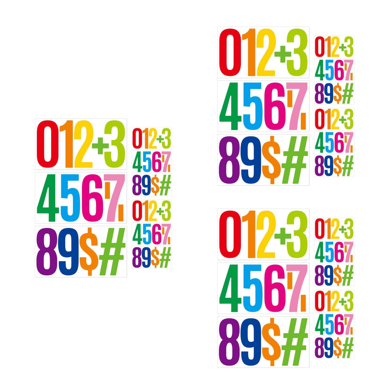 Masteelf 9 Sets Mailbox Numbers Stickers Colorful Self Adhesive Address ...