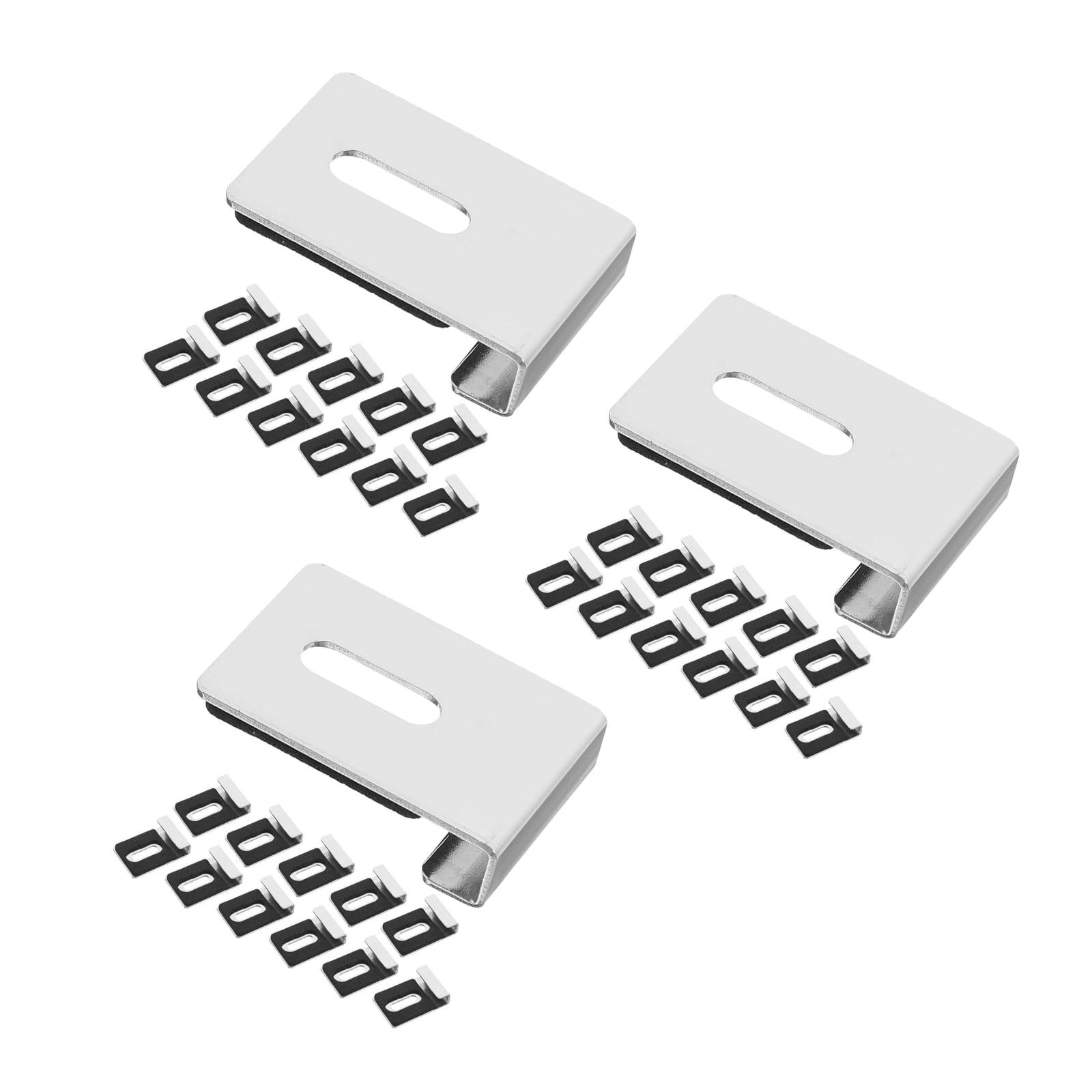 Masteelf 9 Sets Stainless Steel Mirror Clips Heavy Duty Mirror Holder ...