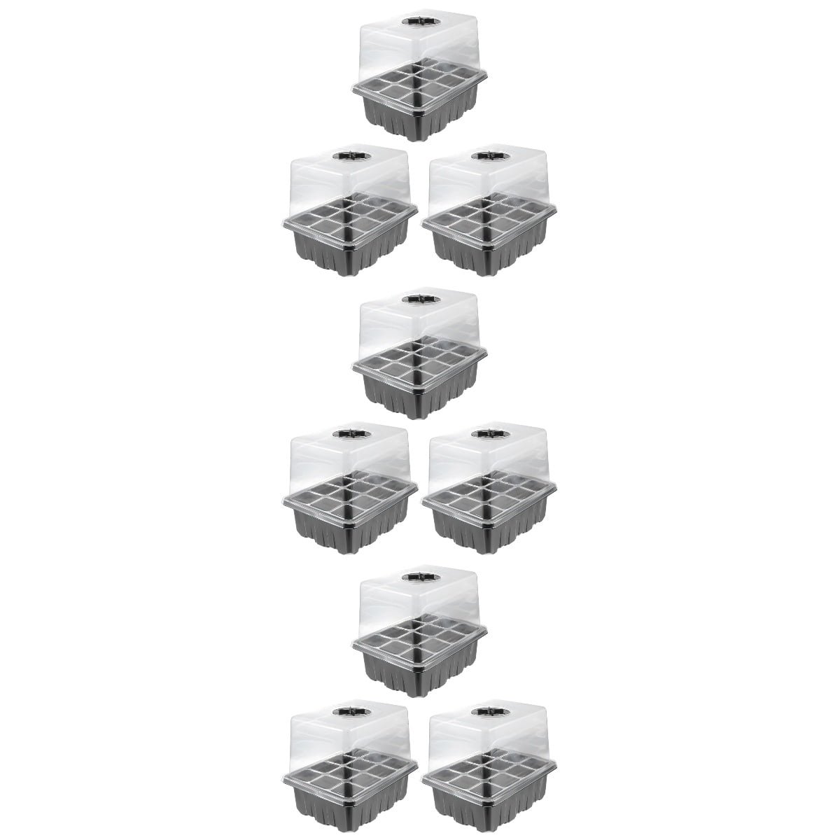 Masteelf 9 pcs Plastic Starter Trays Growth Germination Boxes ...