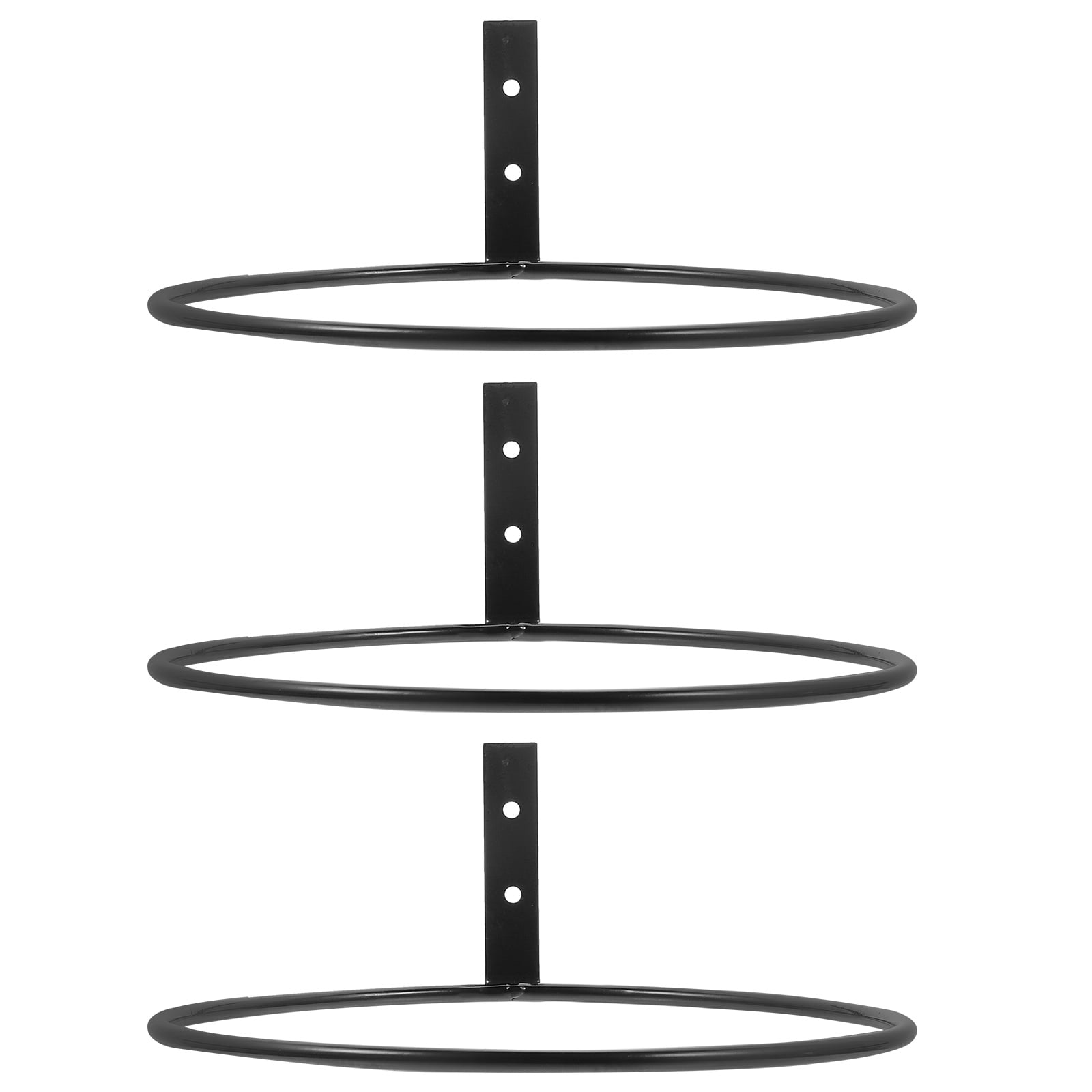 Masteelf 9 pcs Wall Mounted Flower Pot Racks Iron Ring Flowerpot Wall ...