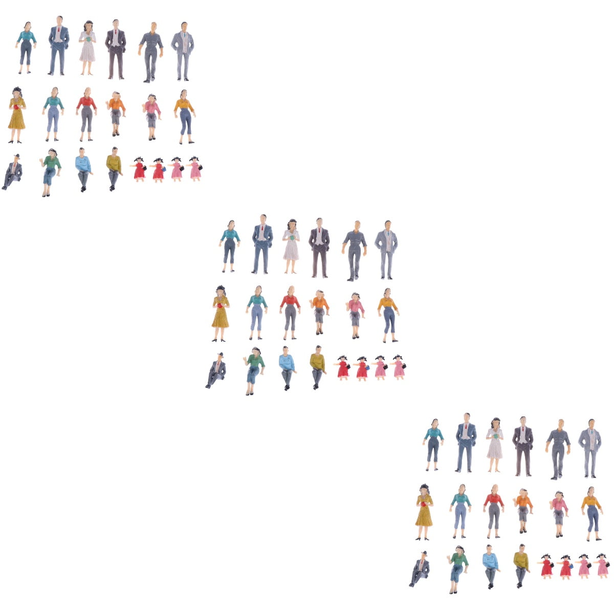 Masteelf 90 PCS Scale People Figures Delicate Scale Figures Creative ...