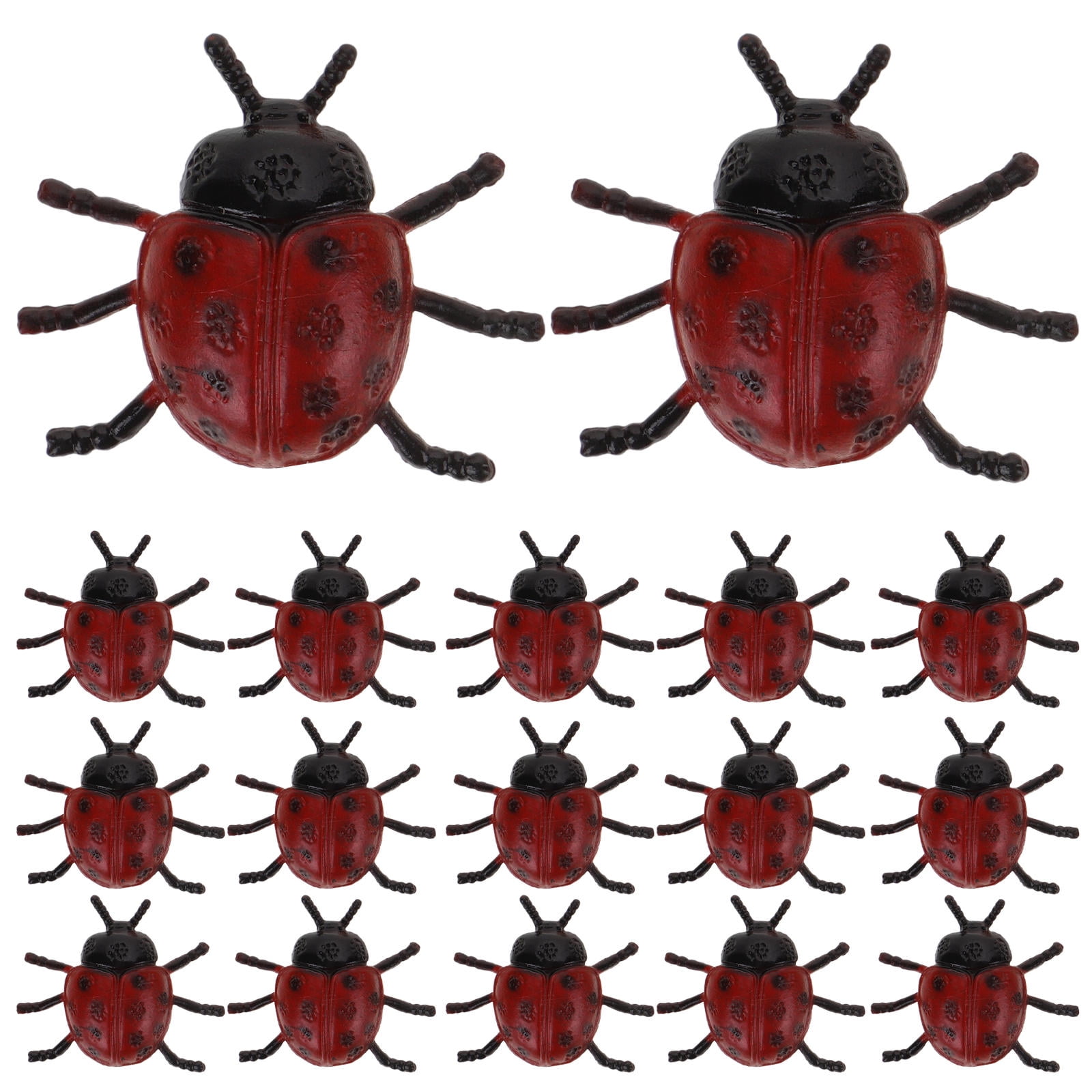 Masteelf 90 pcs Fake Ladybug Toys Lifelike Ladybug Models Interesting ...