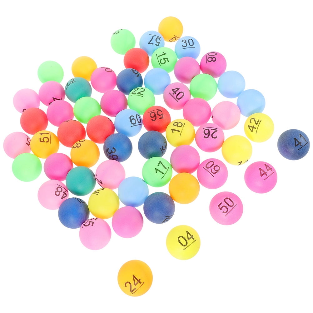 Masteelf 90pcs Numbered Plastic Draw Balls 1-90 Colorful Balls For ...