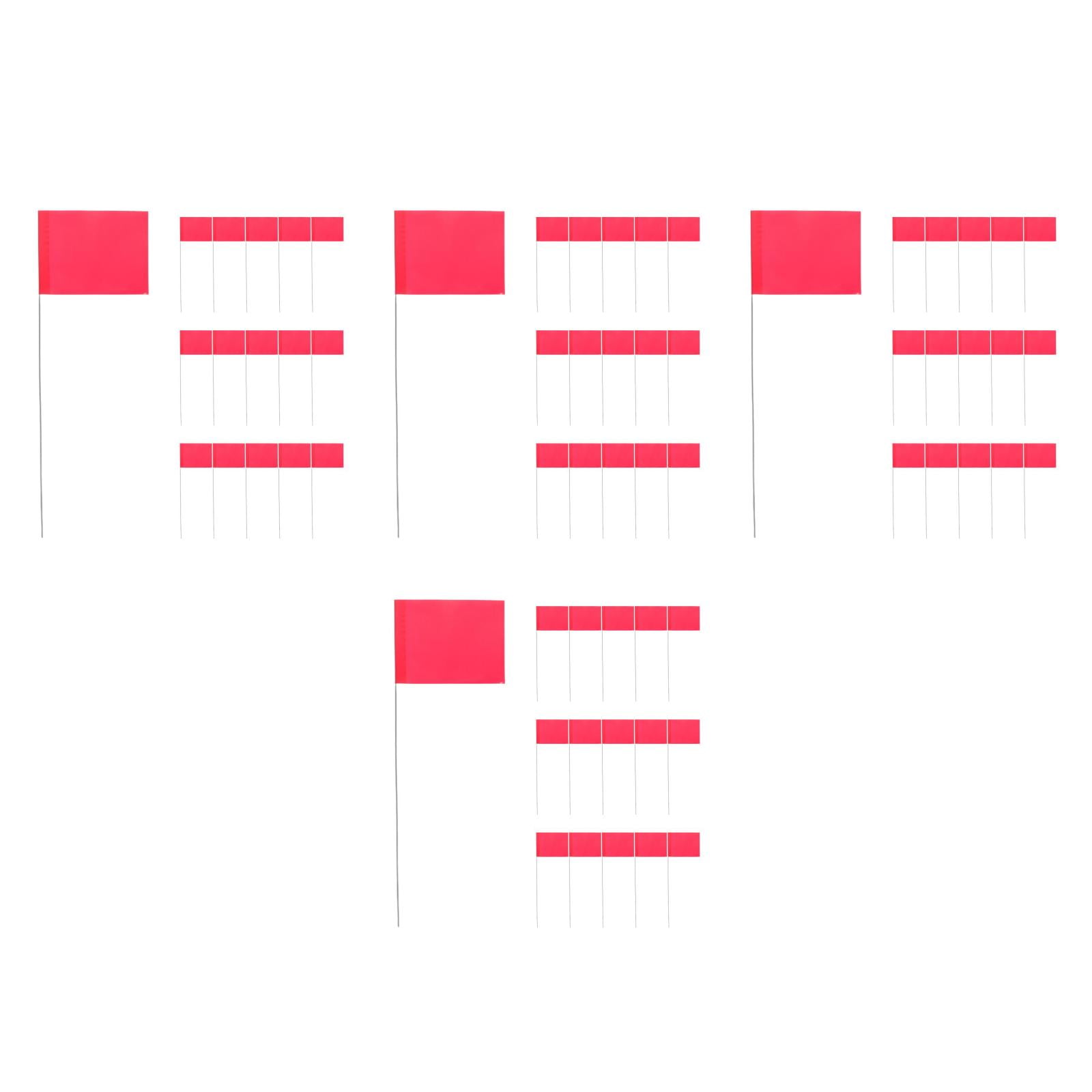 Masteelf 96 pcs Landscaping and Surveying Marking Flags with Stainless ...