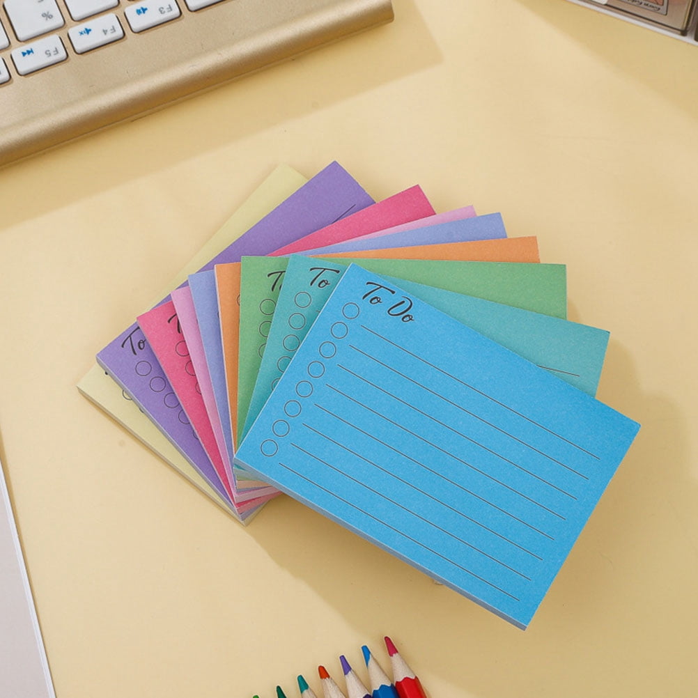 Masteelf 9pcs Sticking Memo Pads Check List Notepad Index Cards ...