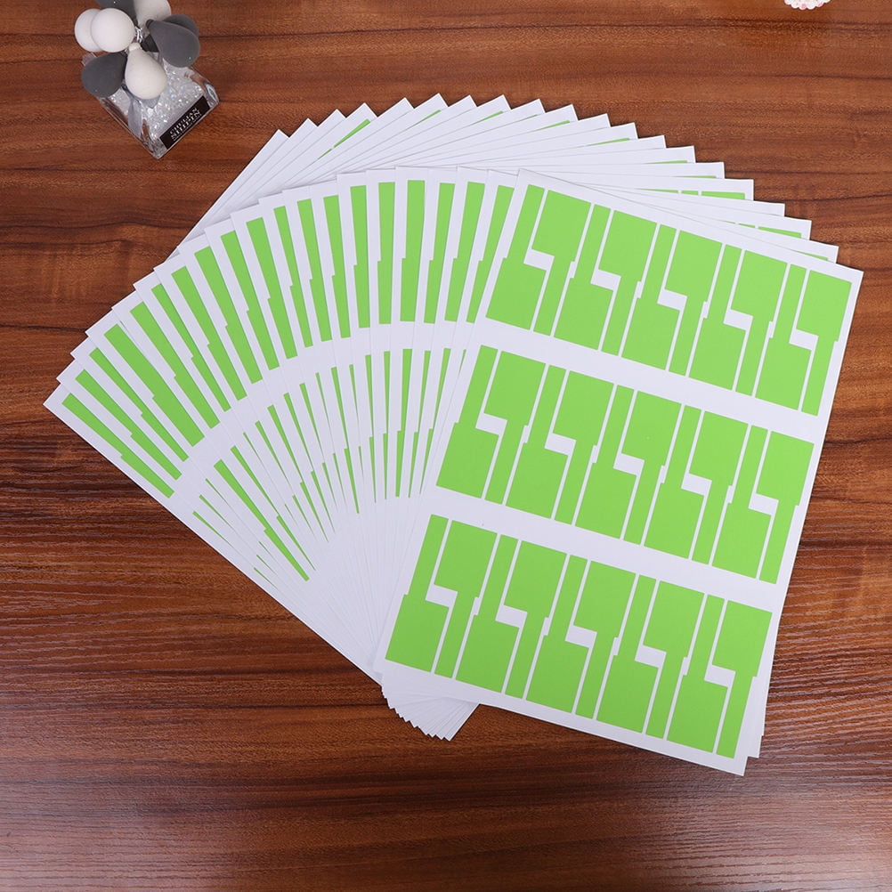 Masteelf A4 Size Network Cable Labels Stickers Synthetic Paper Assorted ...