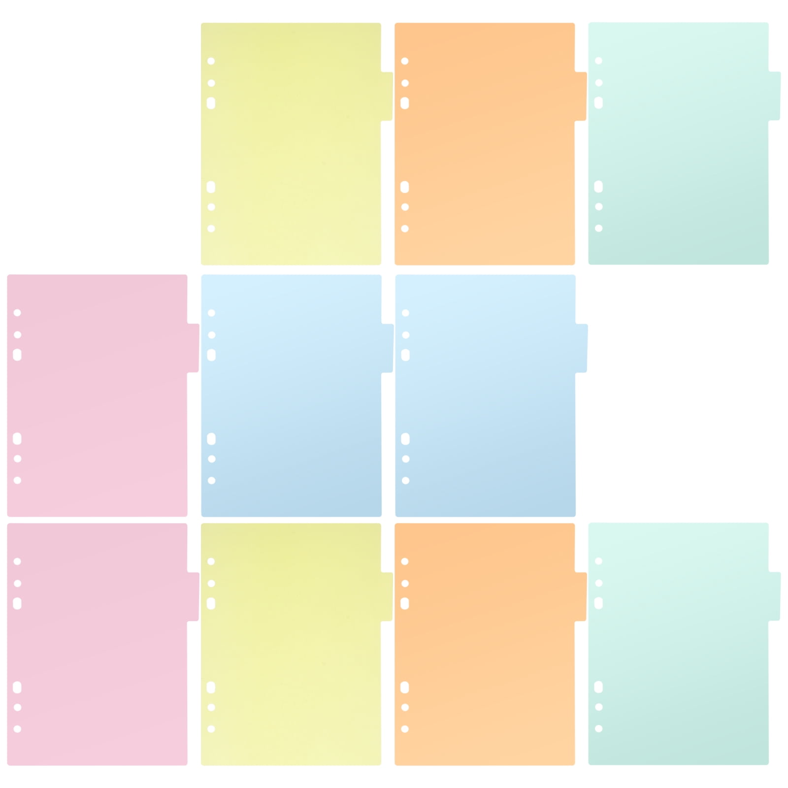 Masteelf A5 Index Page Dividers with Colorful Tabs for Notebook ...