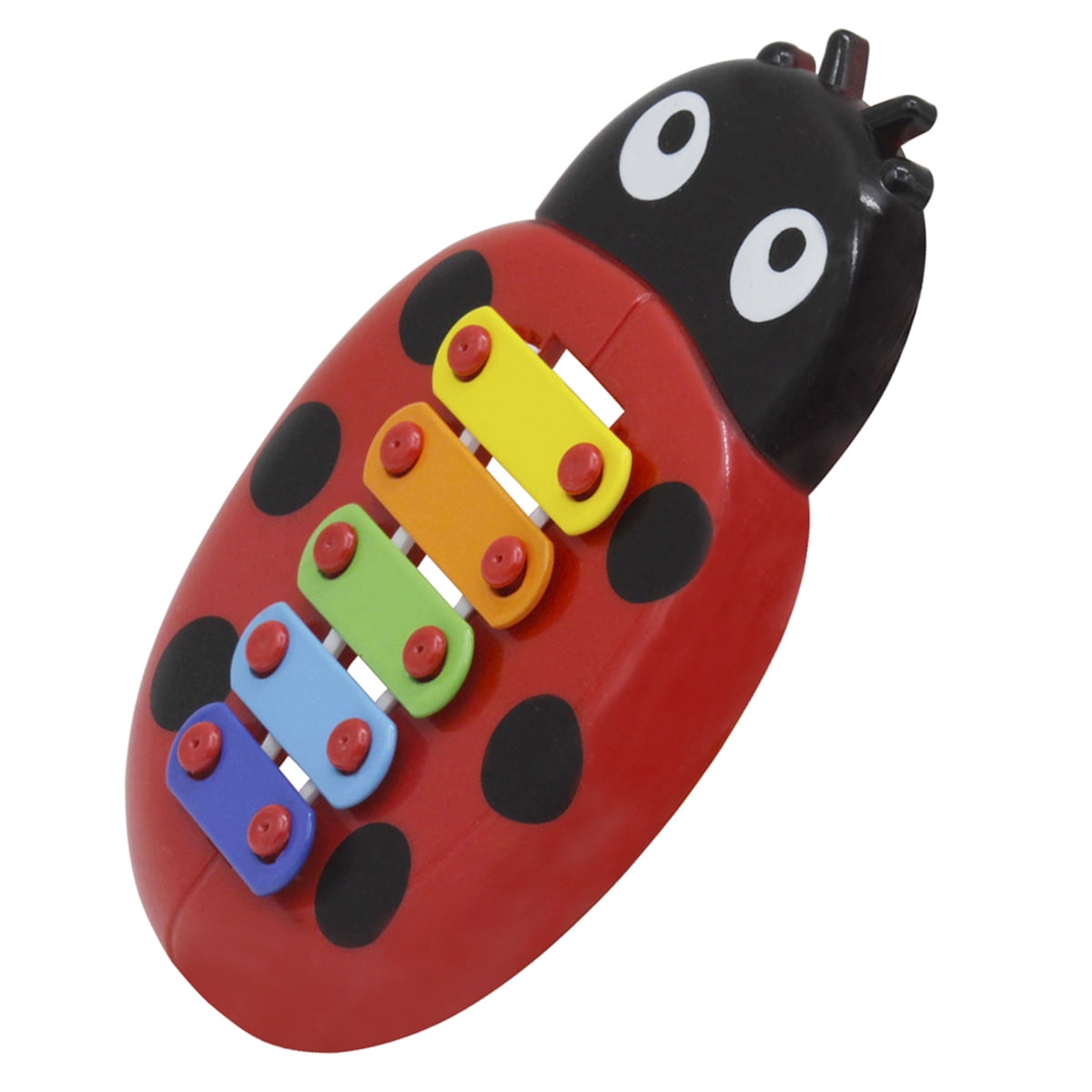 Masteelf ABS Ladybird Shaped Xylophone Percussion Musical Toy with 5 ...