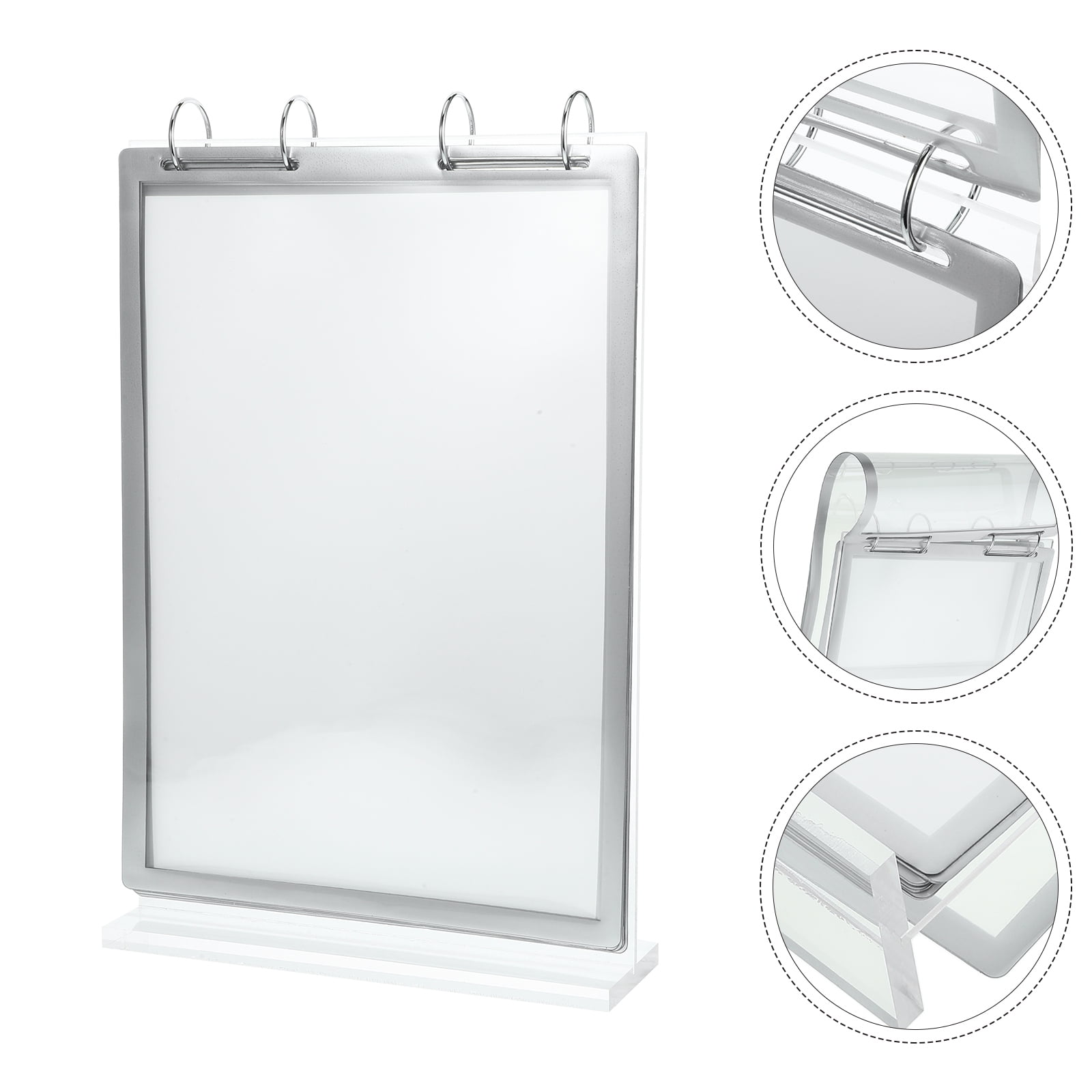 Masteelf Acrylic Display Stand for Menus and Signs Clear Transparent ...
