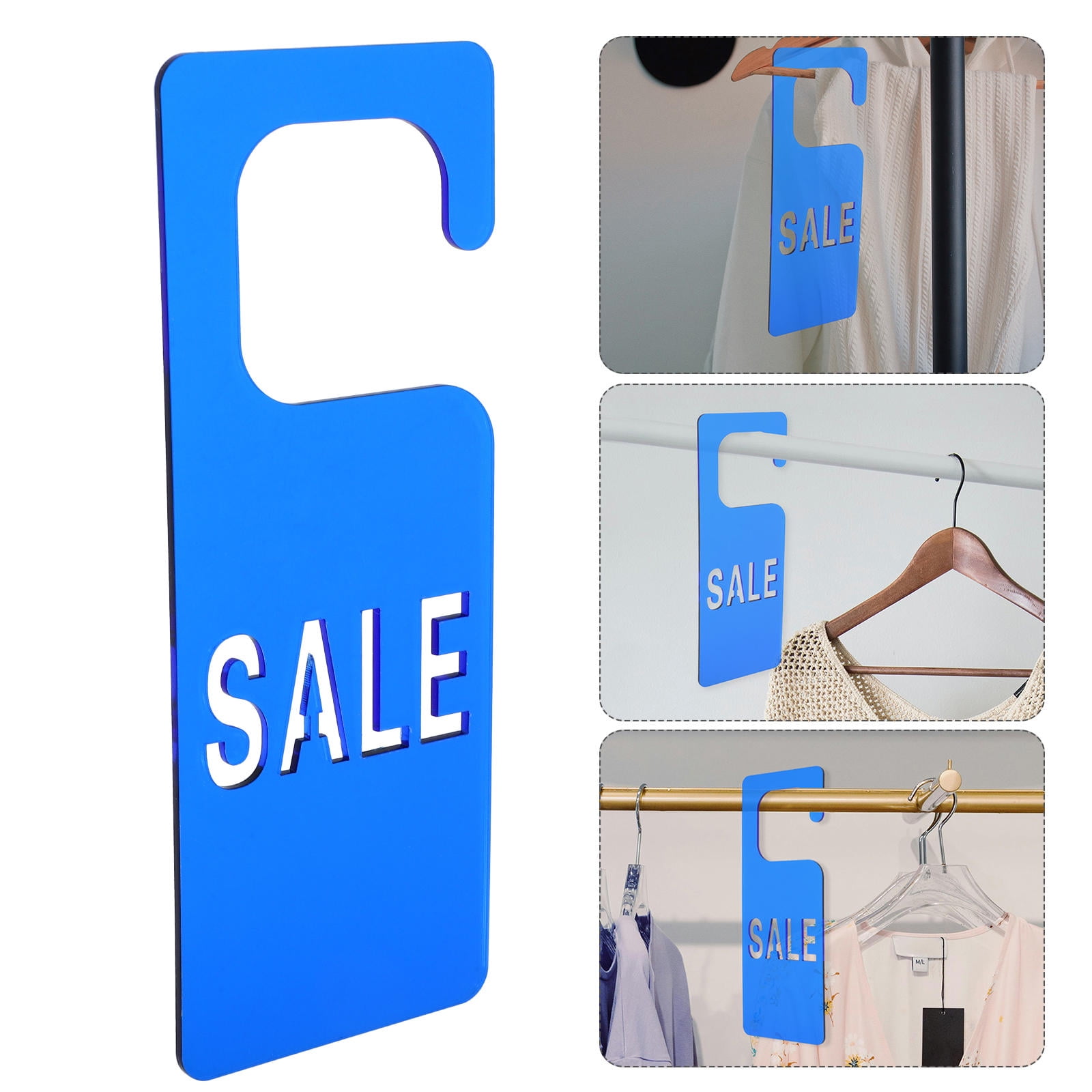 Masteelf Acrylic Jewelry Hanging Tags Blue 25.0X9.5X0.4In Style Product ...