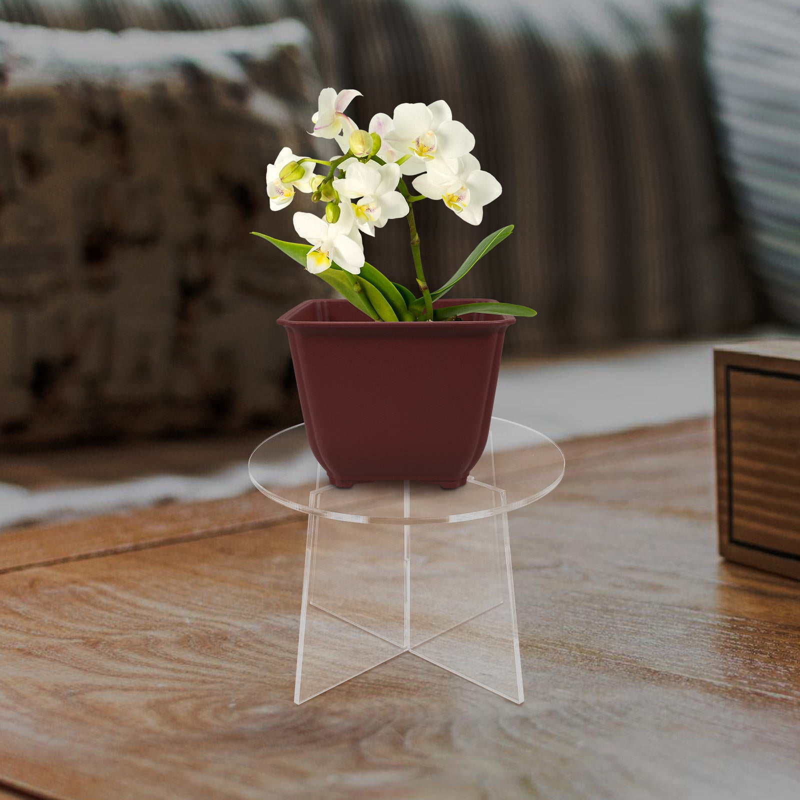 Masteelf Acrylic Plant Stand Stable Flowerpot Display Stand Household ...