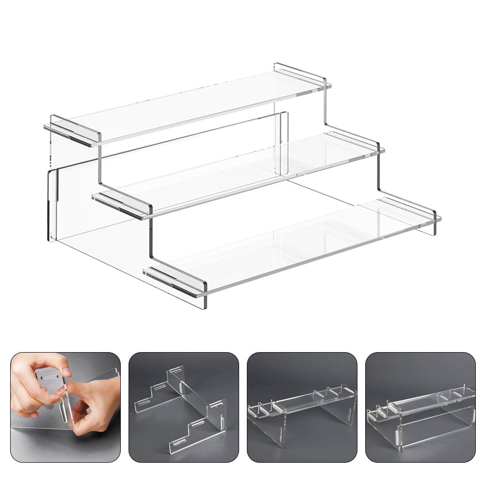 Masteelf Acrylic Riser Display Stand Clear Perfume Organizer Stand ...