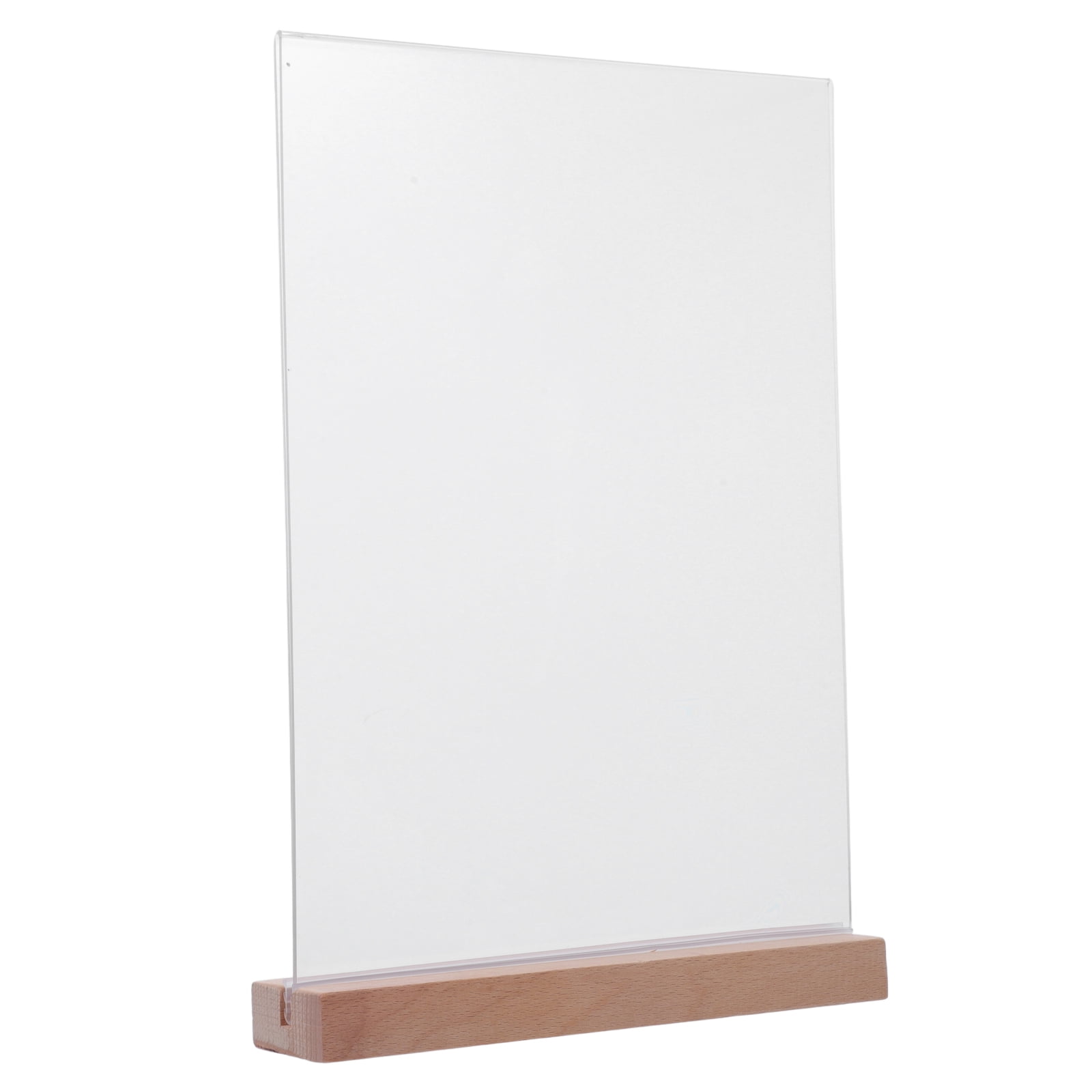 Masteelf Acrylic Sign Holder T Shaped Clear Table Top Sign Holder Menu ...