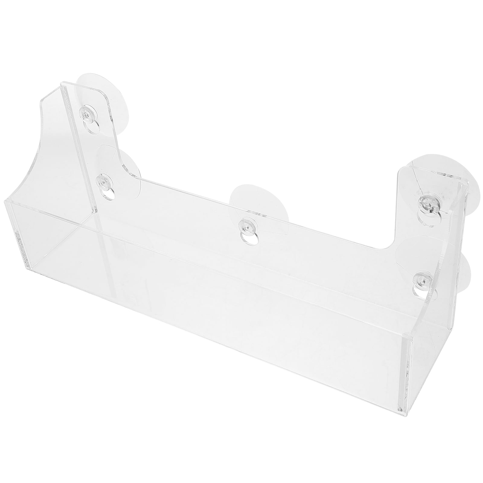 Masteelf Space-Saving Suction Cup Storage Rack for Refrigerator Acrylic ...